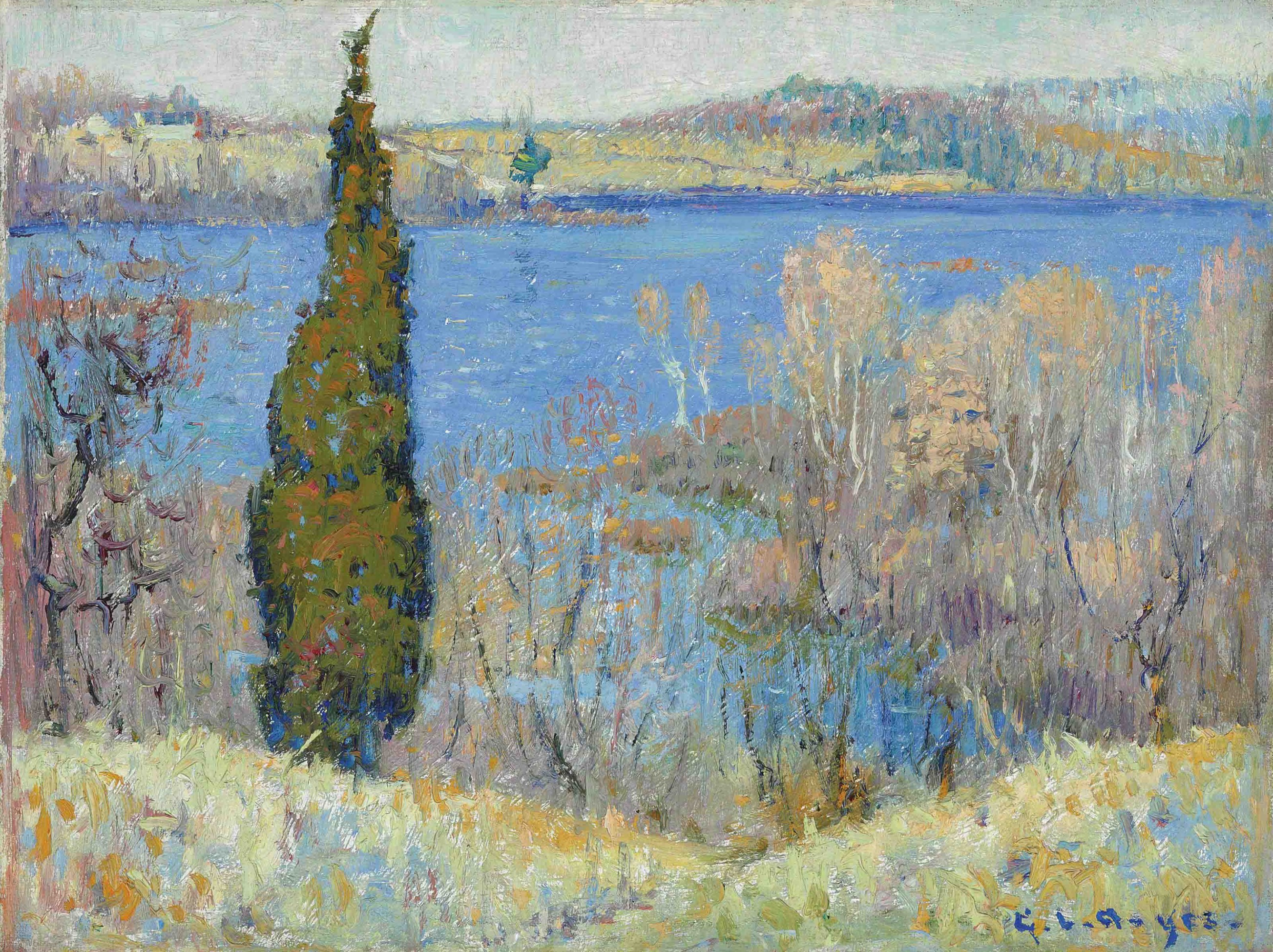 George Loftus Noyes (1864-1951) , Charles River, Millis, Massachusetts ...