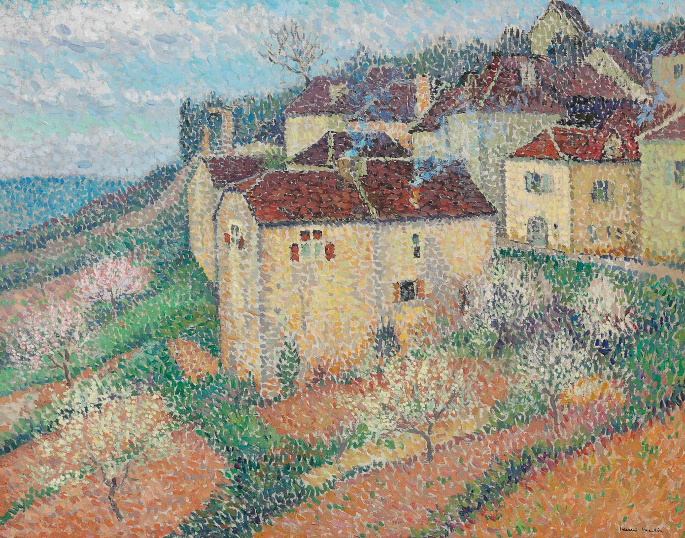 Henri Martin (1860-1943) , Vue de Saint Cirq-la-Popie | Christie's