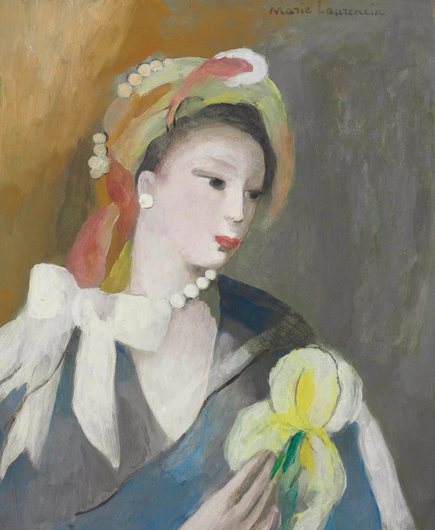 Marie Laurencin (1883-1956) , Buste de jeune femme | Christie's