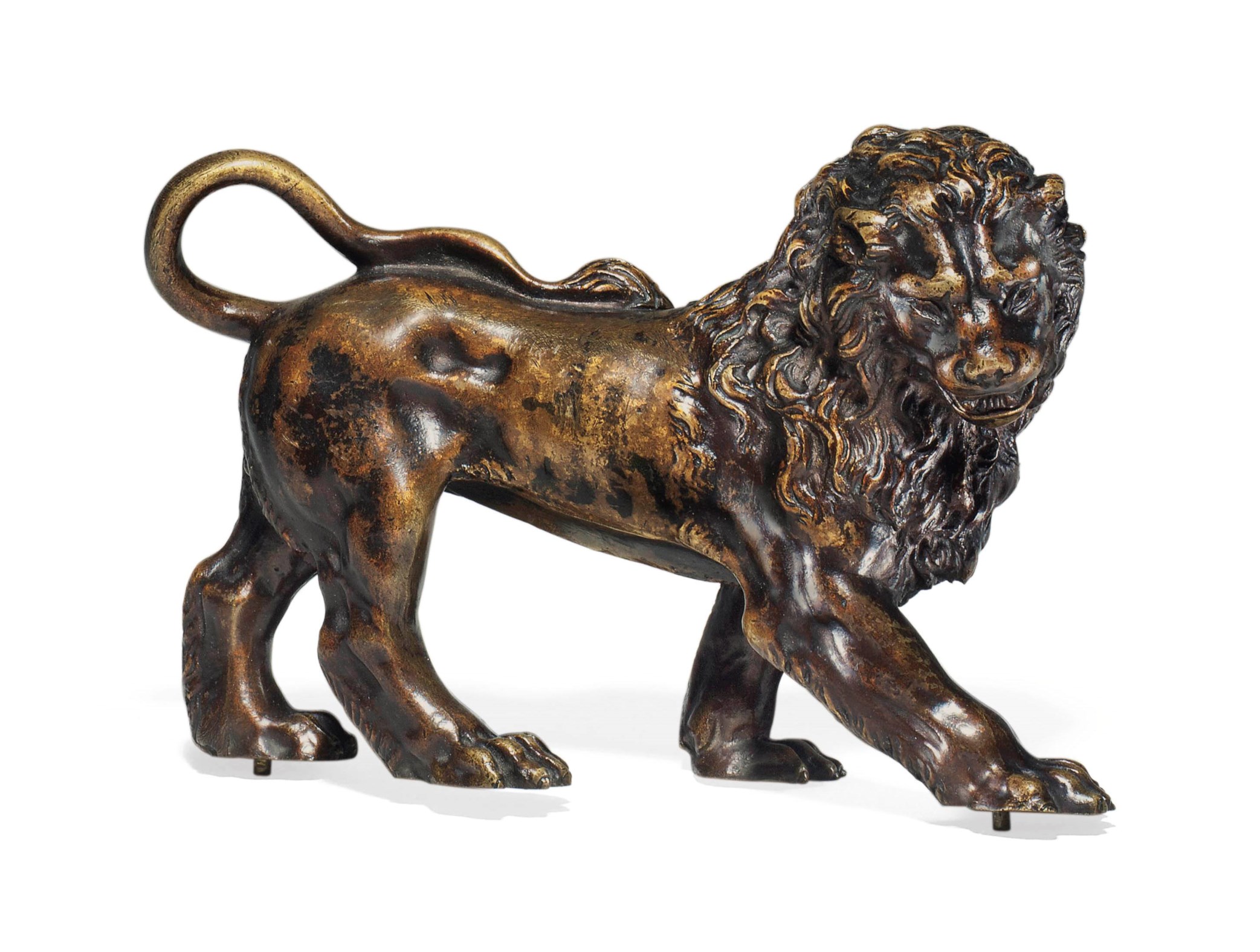 A BRONZE MODEL OF A PACING LION , ITALIAN, 19TH CENTURY | Christie's