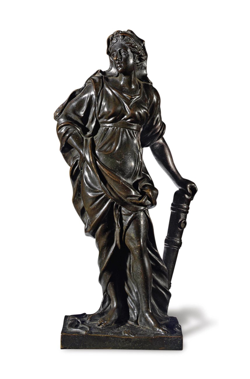 A BRONZE FIGURE OF OMPHALE , FRENCH, LATE 17TH EARLY 18TH CENTURY ...