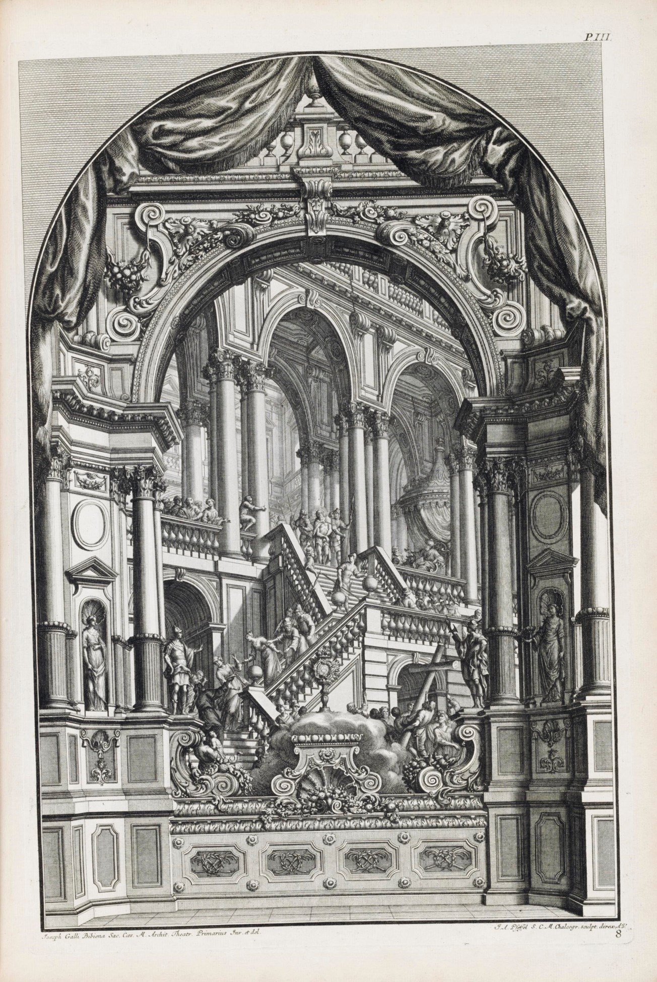 BIBIENA, Giuseppe Galli da (1696-1757). Architetture, e Prospettive ...