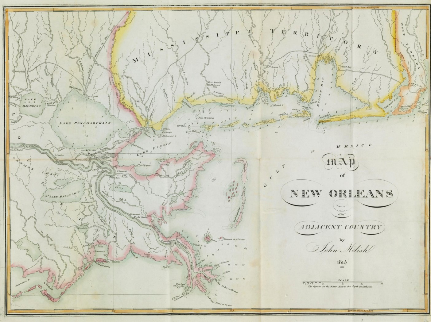MELISH, John (1771-1822). A Military and Topographical Atlas of the ...