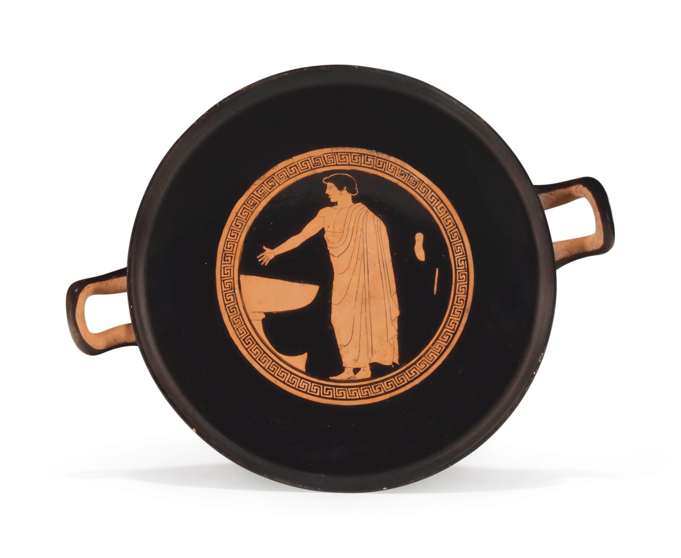AN ATTIC RED-FIGURED KYLIX , ATTRIBUTED TO THE TARQUINIA PAINTER, CIRCA ...