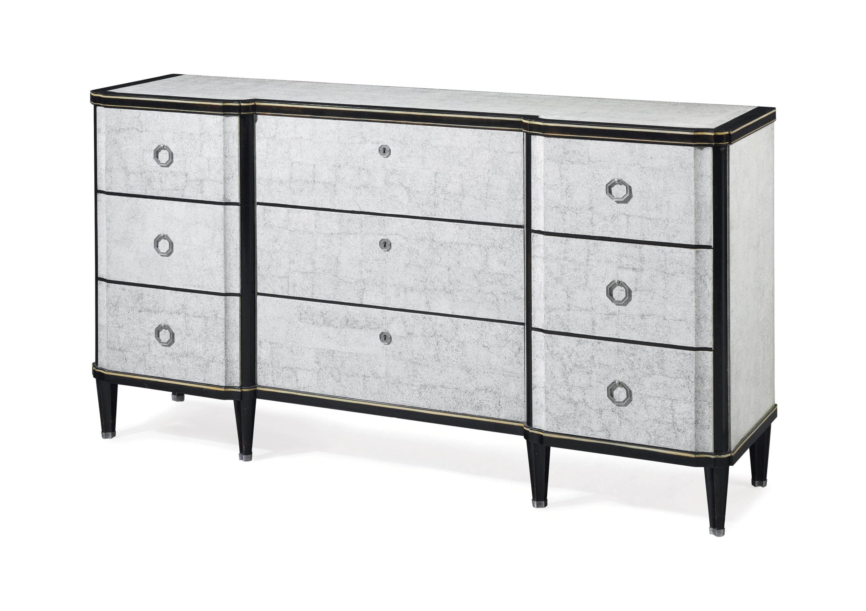 MARCEL COARD (1889-1975) , A COQUILLE D'OEUF, BAKELITE AND STAINED WOOD ...