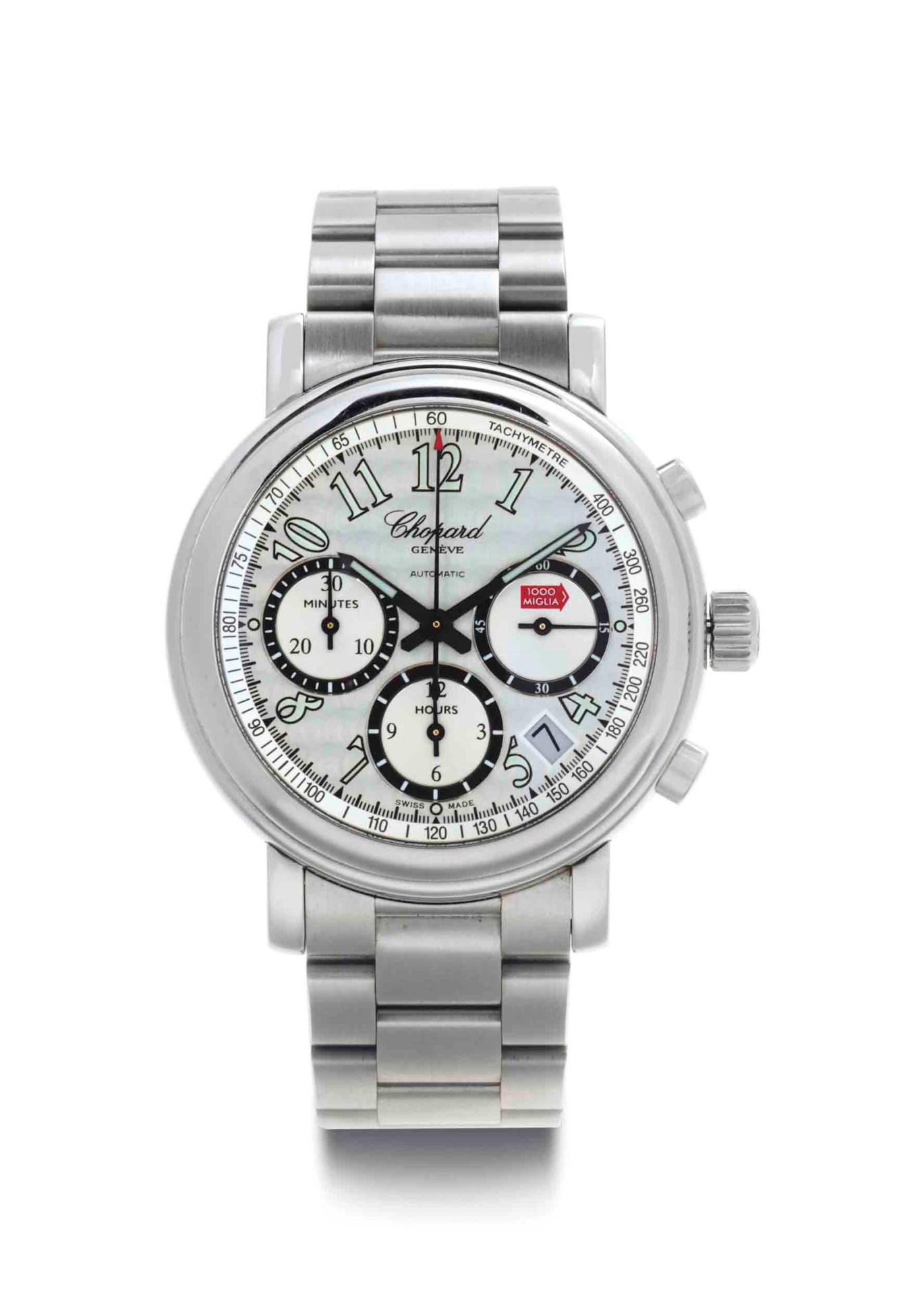 Chopard. A Stainless Steel Automatic Chronograph Wristwatch With Date ...