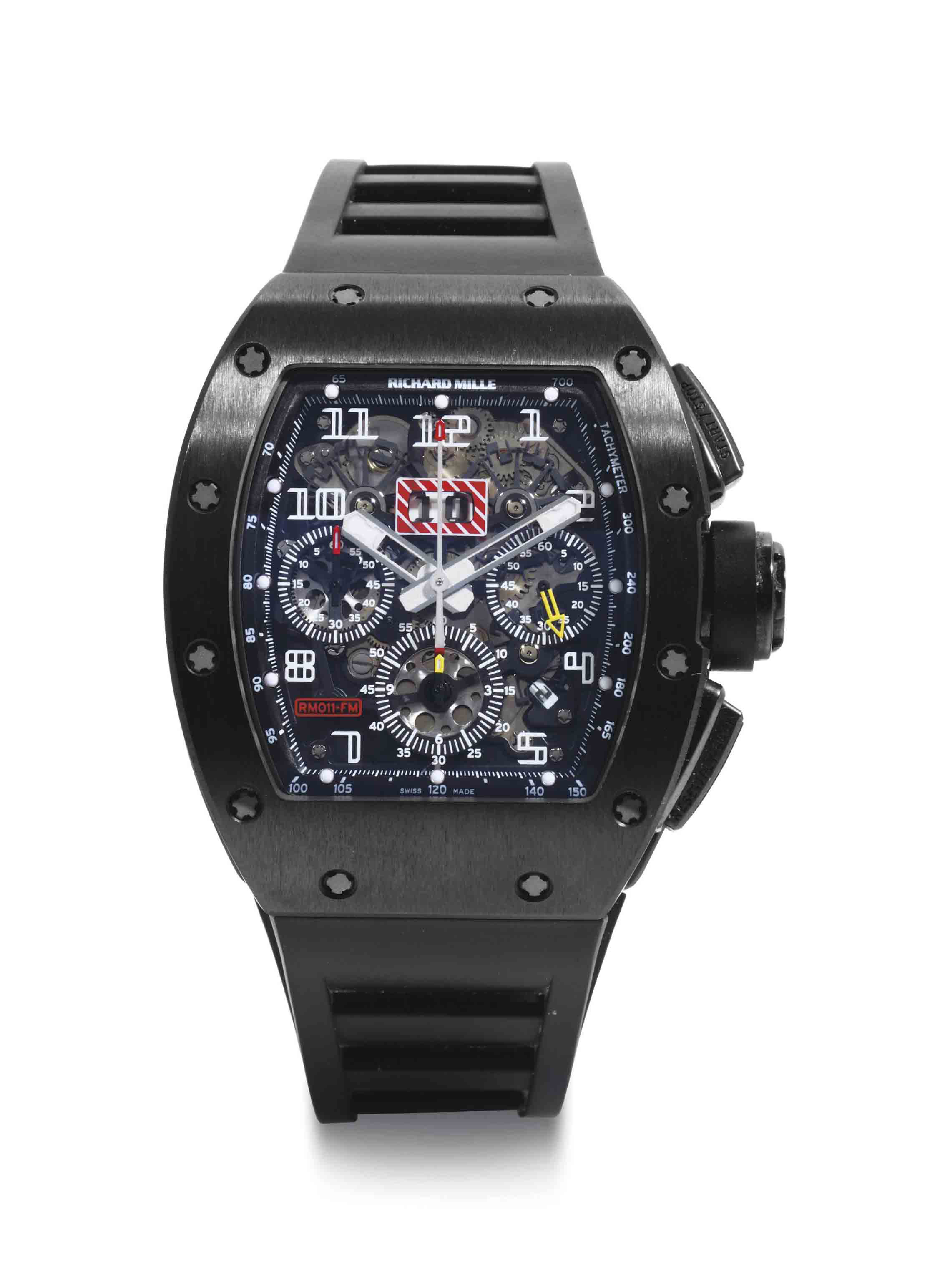 Richard Mille. A Limited Edition Black Coated Titanium Automatic ...
