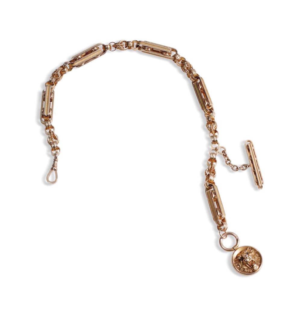 A Fine 14k Gold Watch Chain | Christie's