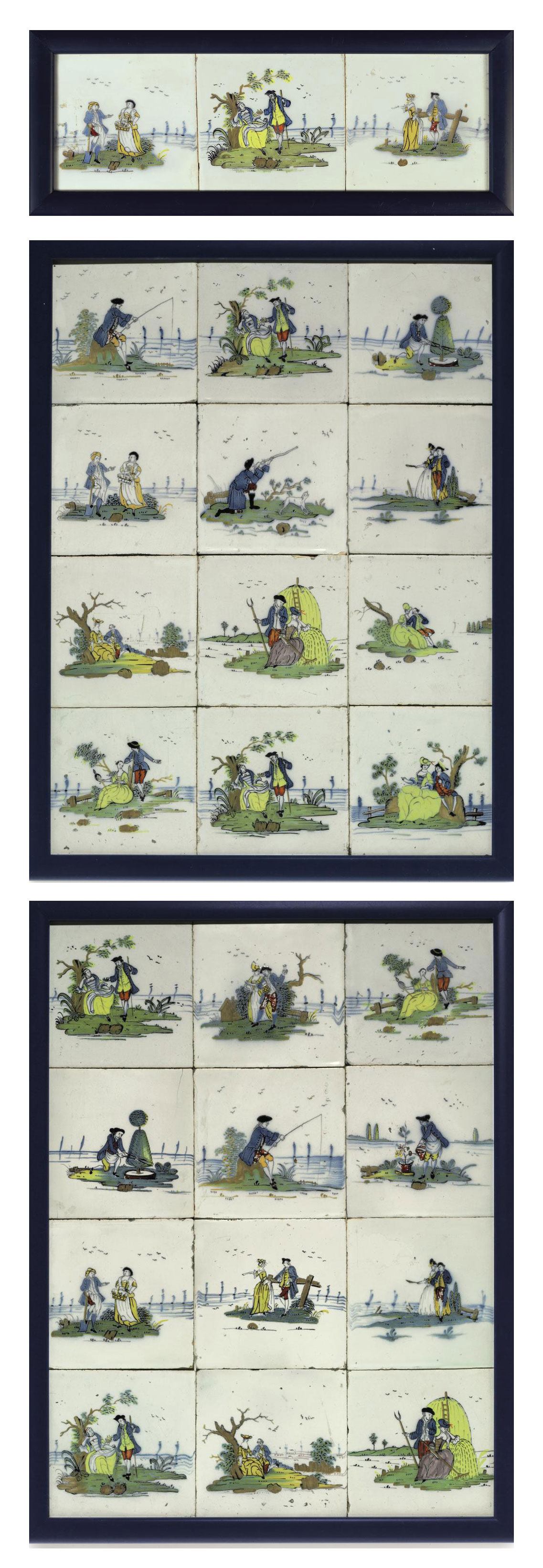 A LONDON DELFT YELLOW-GROUND PLATE , CIRCA 1745-1750, PROBABLY WILLIAM ...