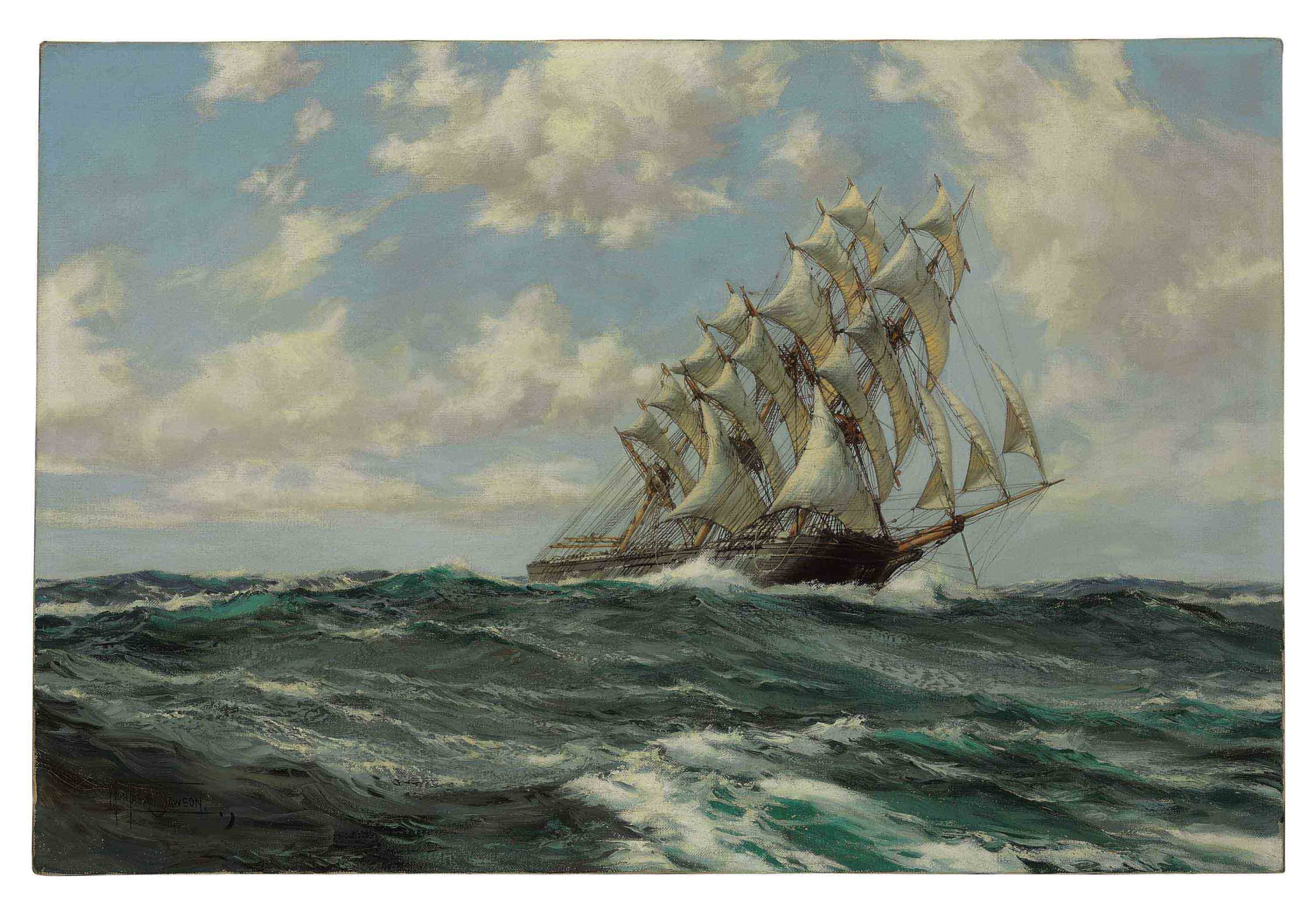 Montague Dawson, F.R.S.A., R.S.M.A. (British, 1895-1973) , 'Young ...