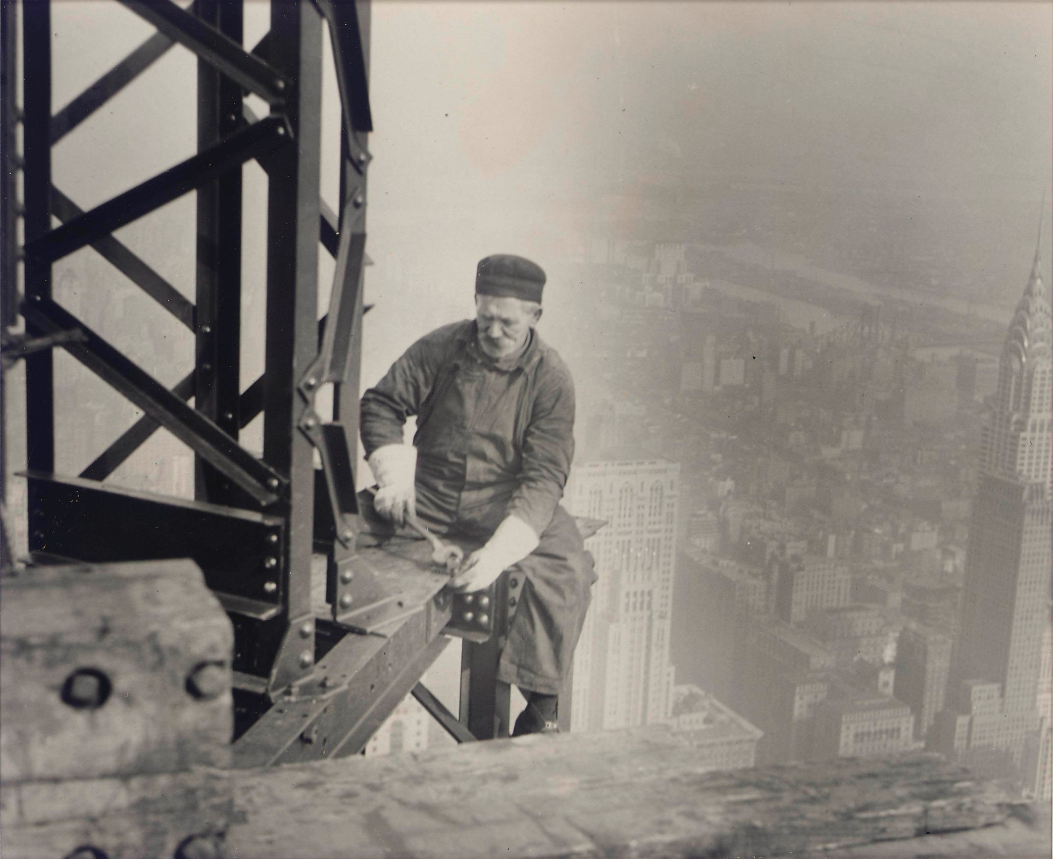LEWIS W. HINE (1874-1940) , Empire State Building under Construction ...