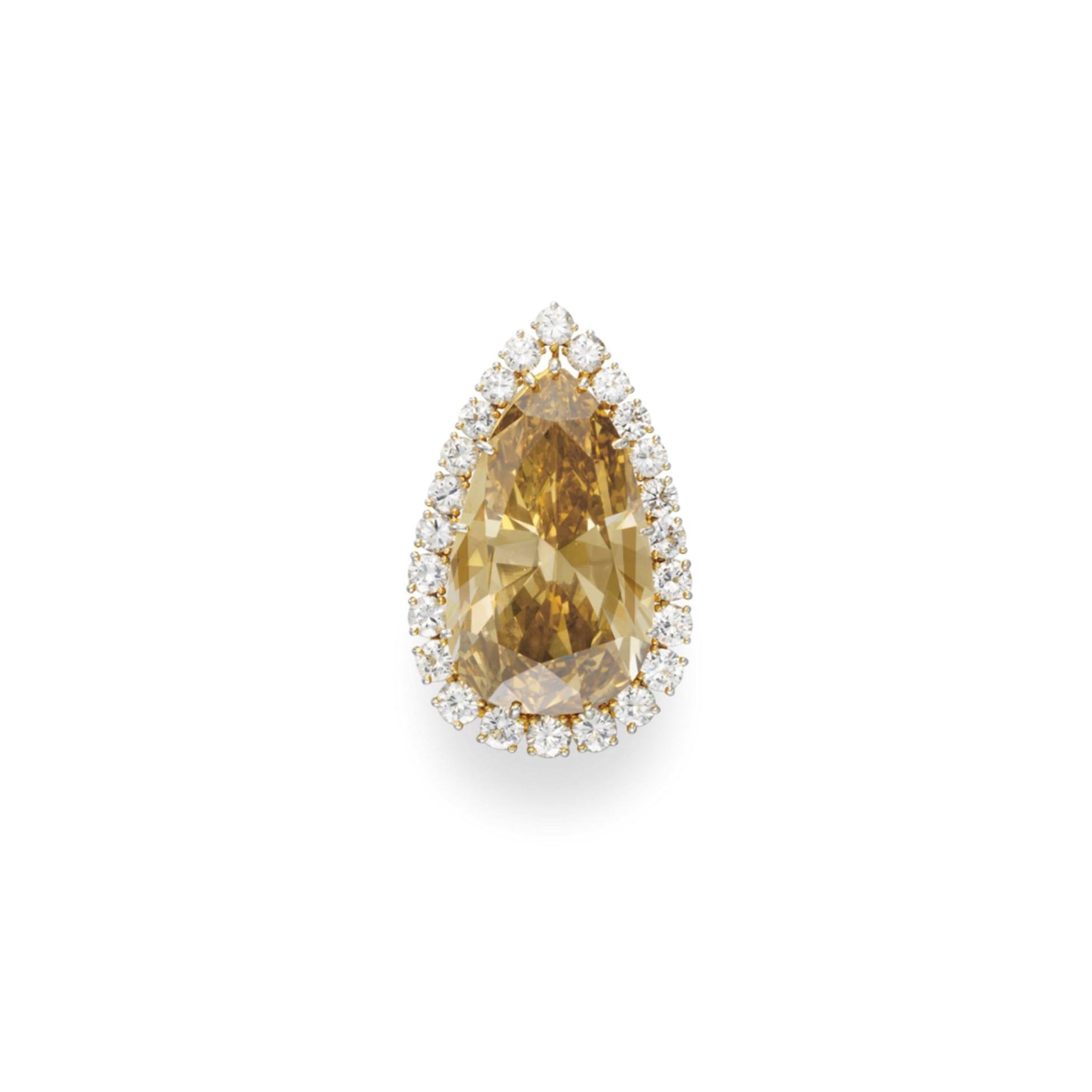 THE BURTON COGNAC DIAMOND RINGA COLORED DIAMOND RING, BY VAN CLEEF ...