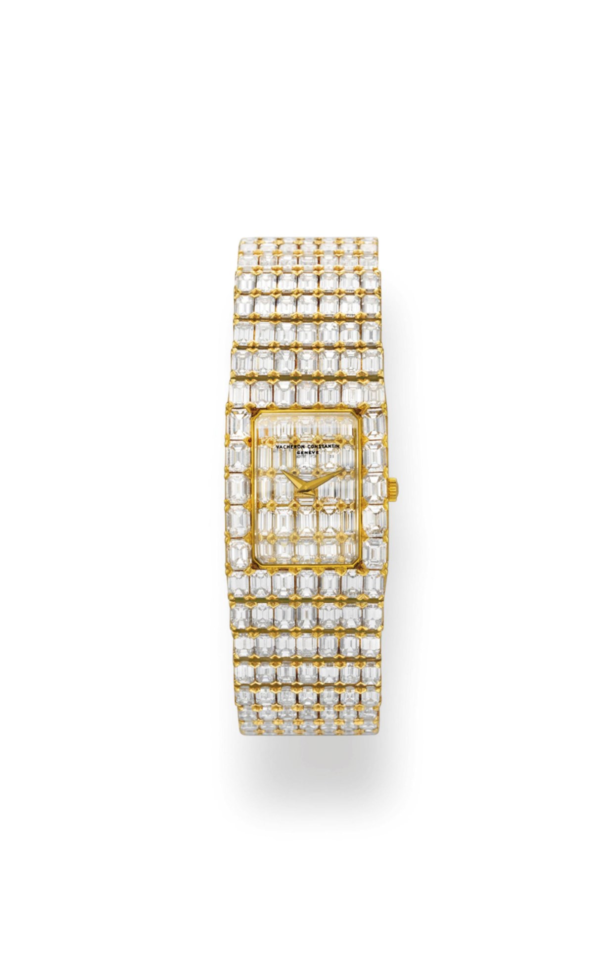 A DIAMOND AND GOLD "LORD KALLA" BRACELET WATCH, BY VACHERON CONSTANTIN