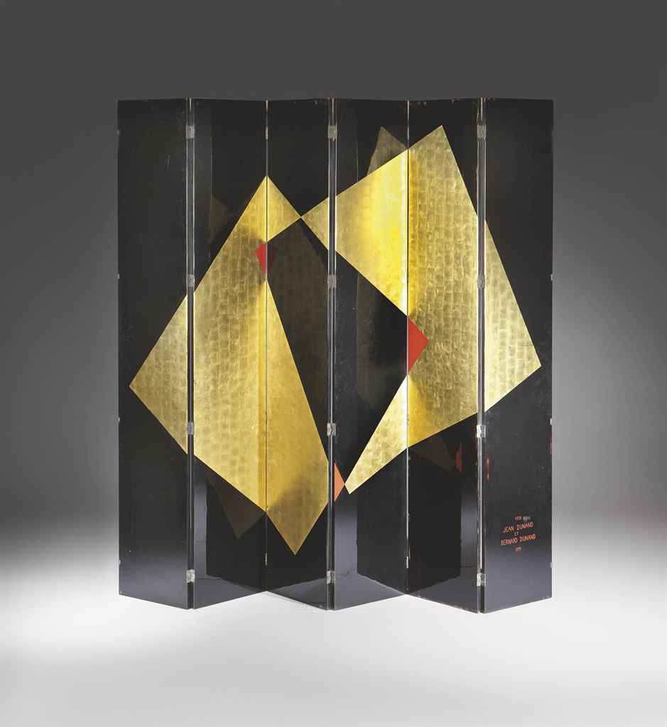 Jean Dunand (1877-1942) et Bernard Dunand (1908-1998) , PARAVENT ...