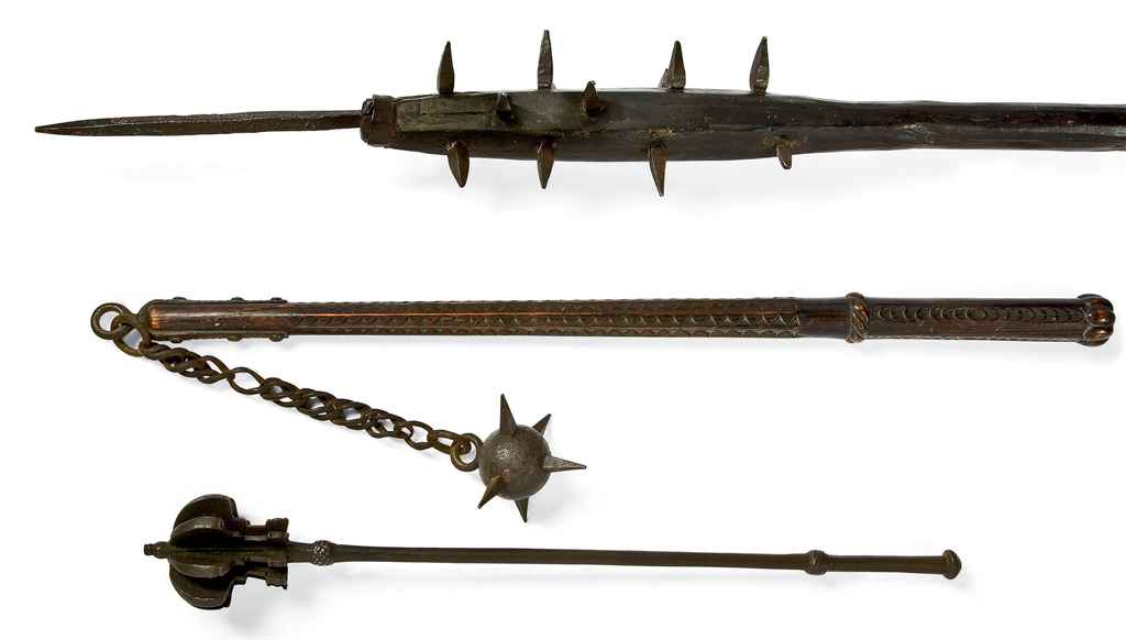 Morgenstern, fléau d'armes et masse dans le style des XVème et XVIème ...