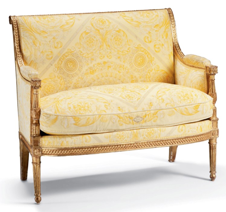 PETIT CANAPE D'EPOQUE LOUIS XVI , ATTRIBUE A GEORGES JACOB, DERNIER ...