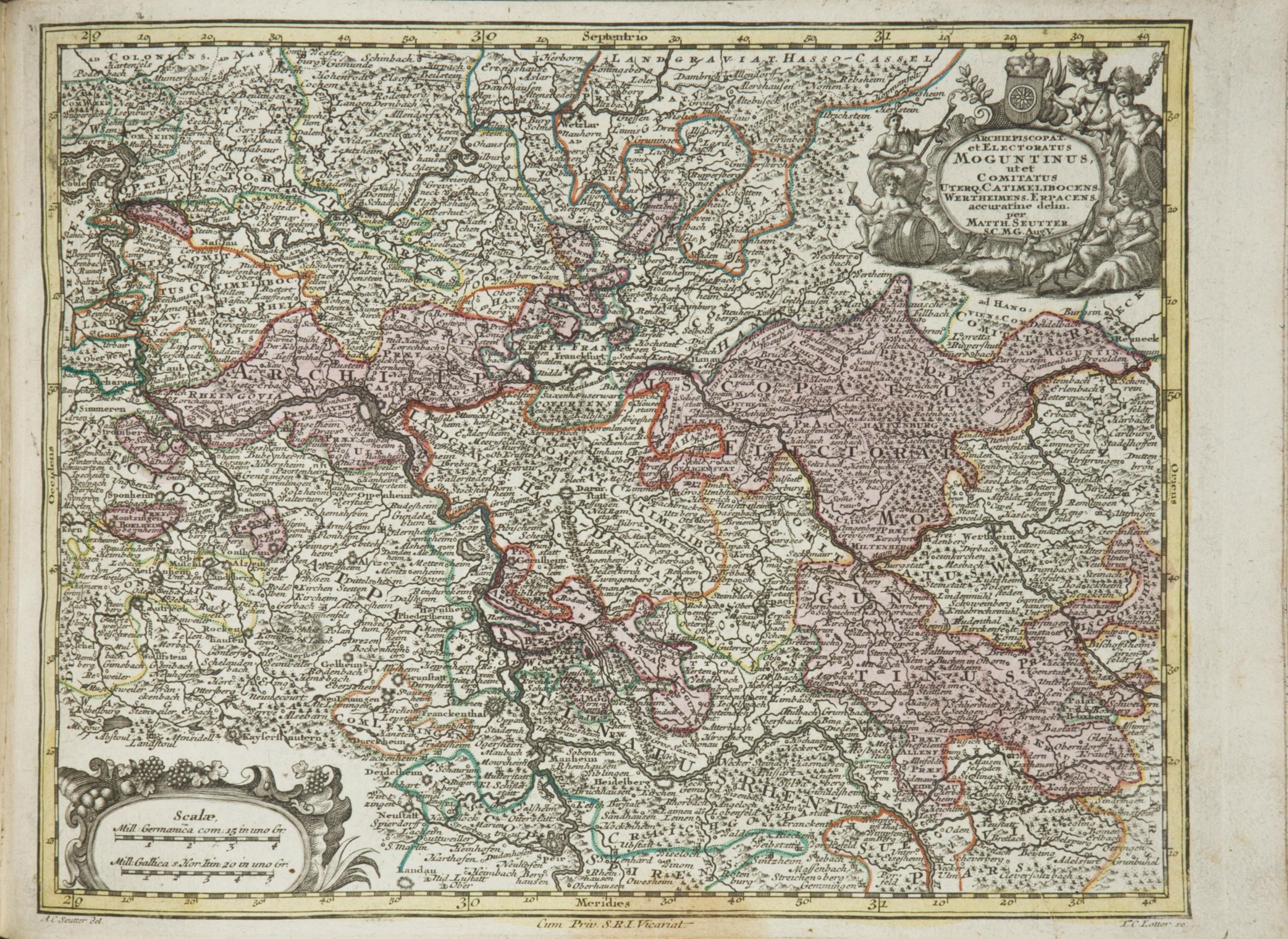 SEUTTER, Matthias (1685-1757). Atlas minor praecipua Terrarum Imperia ...
