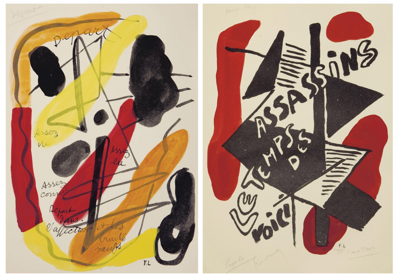 [LÉGER] -- RIMBAUD, Arthur (1854-1891). Les Illuminations ...