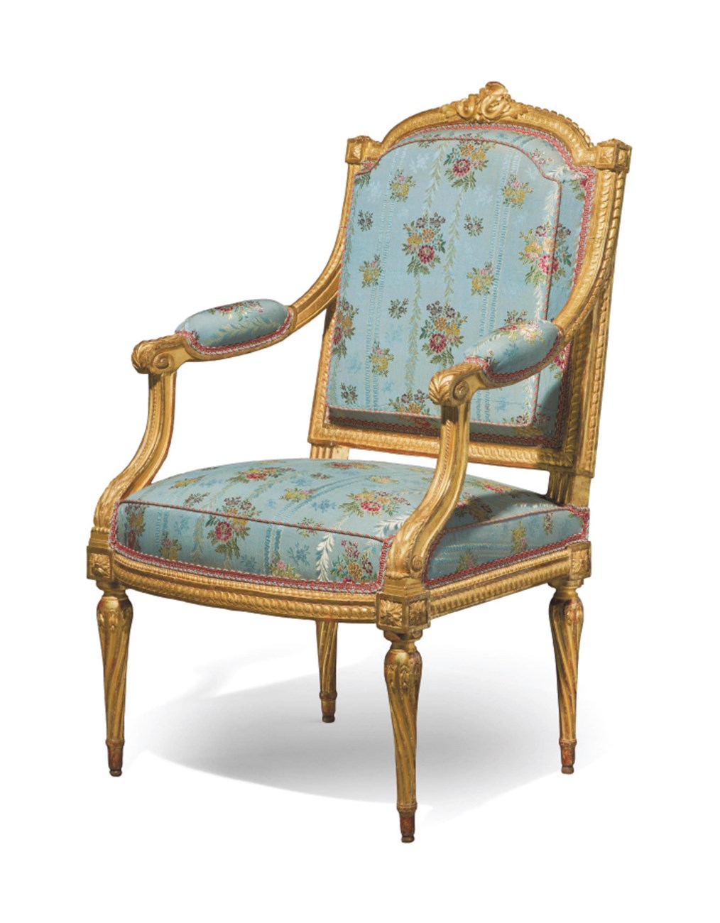 FAUTEUIL A LA REINE D'EPOQUE LOUIS XVI , ESTAMPILLE DE JEAN BAPTISTE ...