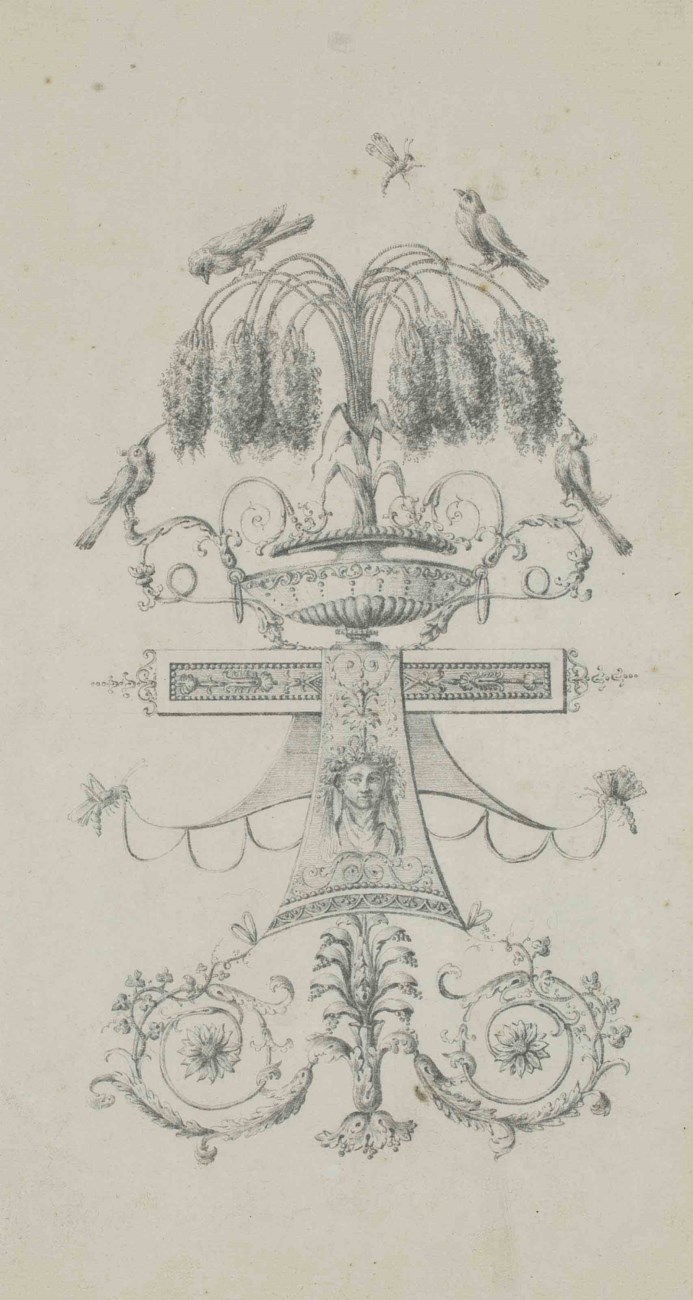 ETIENNE DE LAVALLE POUSSIN (ROUEN 1735-1802 PARIS) , Etude d'arabesques ...