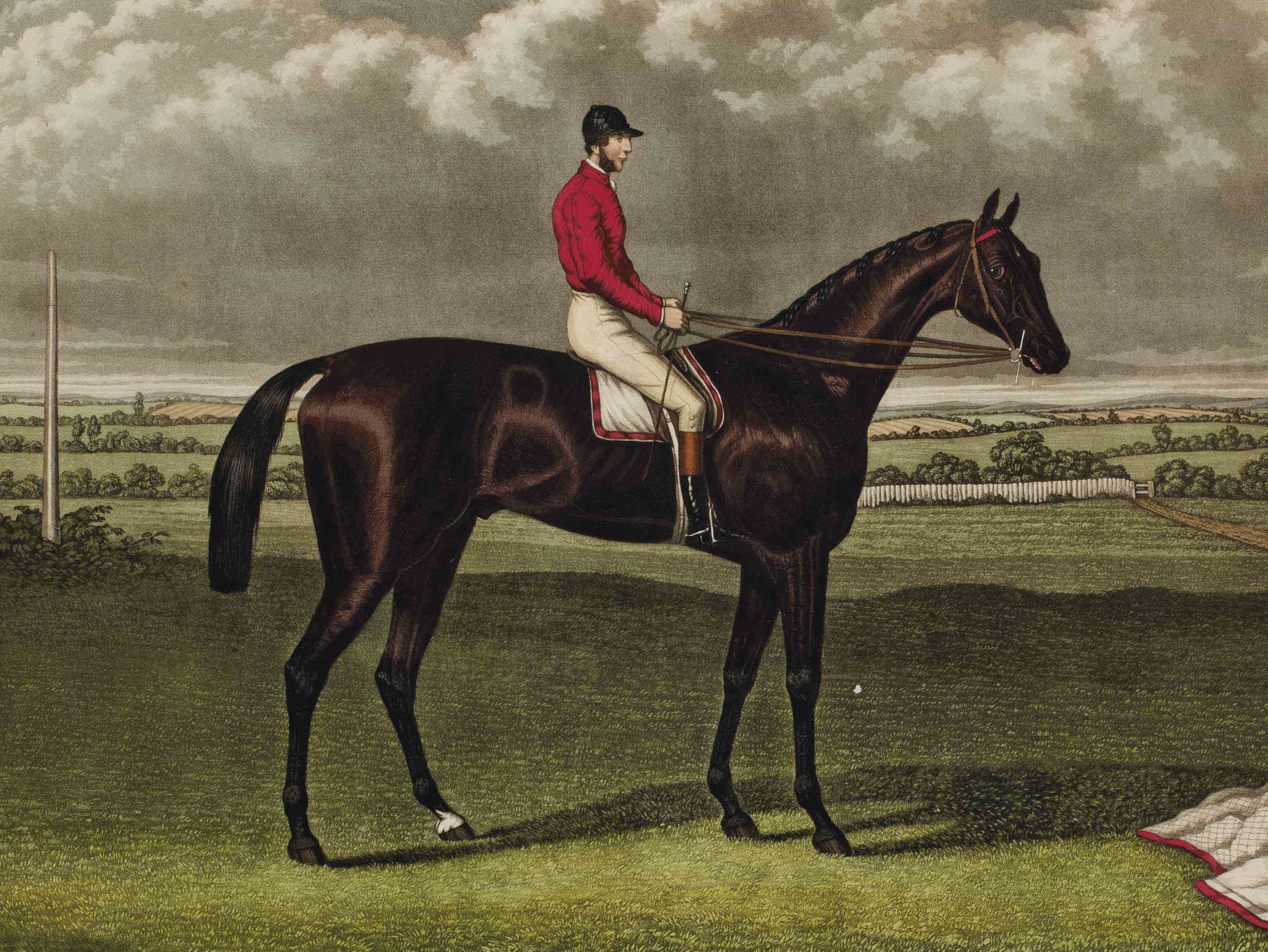 CHARLES HUNT (1803-1877) , Cremone, winner of the Derby at Epsom ; Blue ...
