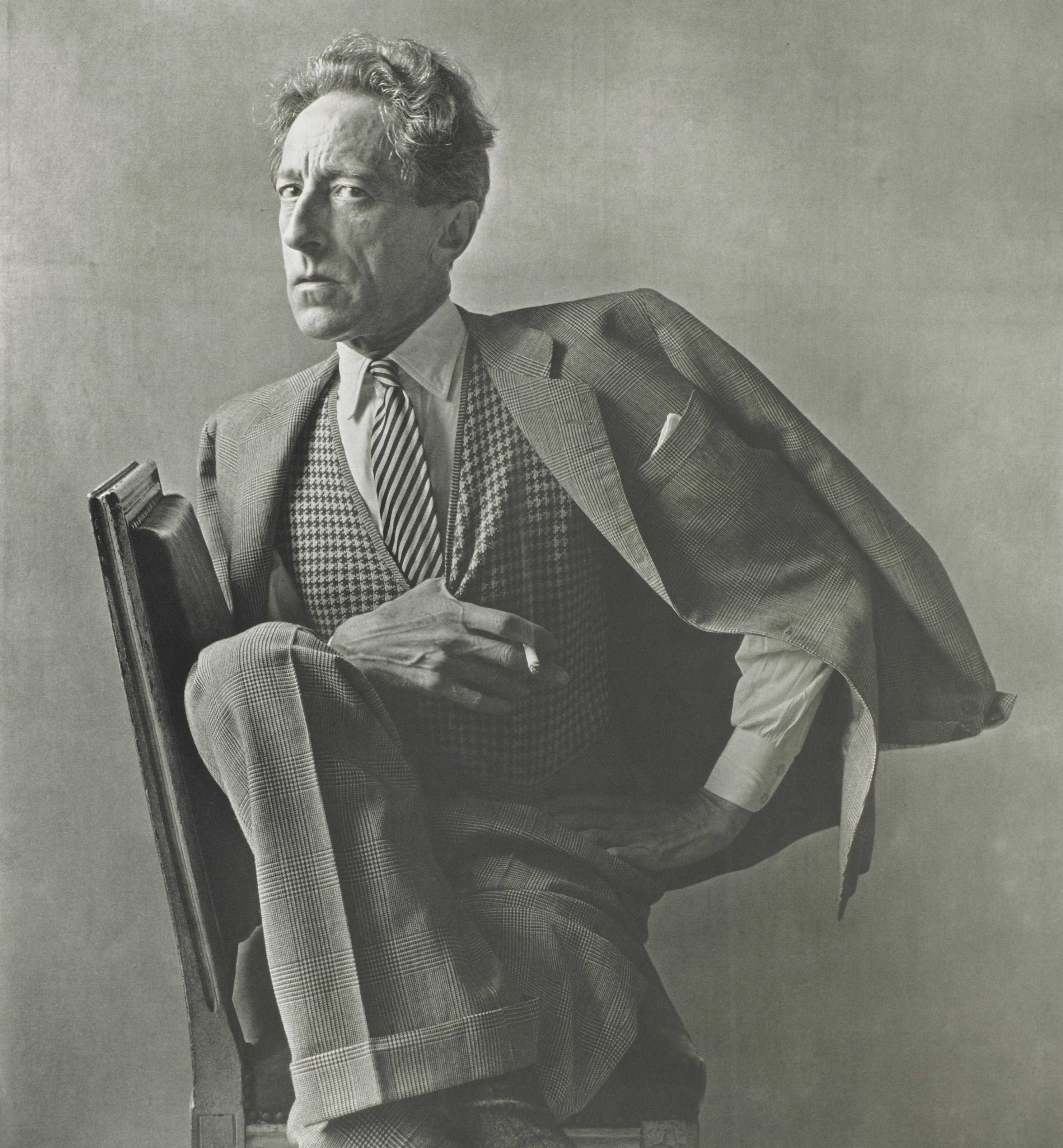 Portrait of French artist Jean Cocteau taken bij Irving Penn, Paris ...