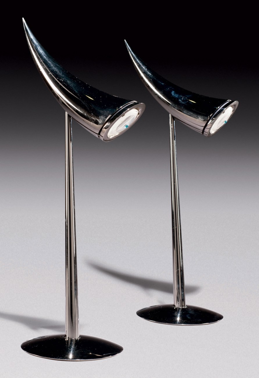 PHILIPPE STARCK (NÉ EN 1949) , PAIRE DE LAMPES DE LECTURE 'ARA', LE ...