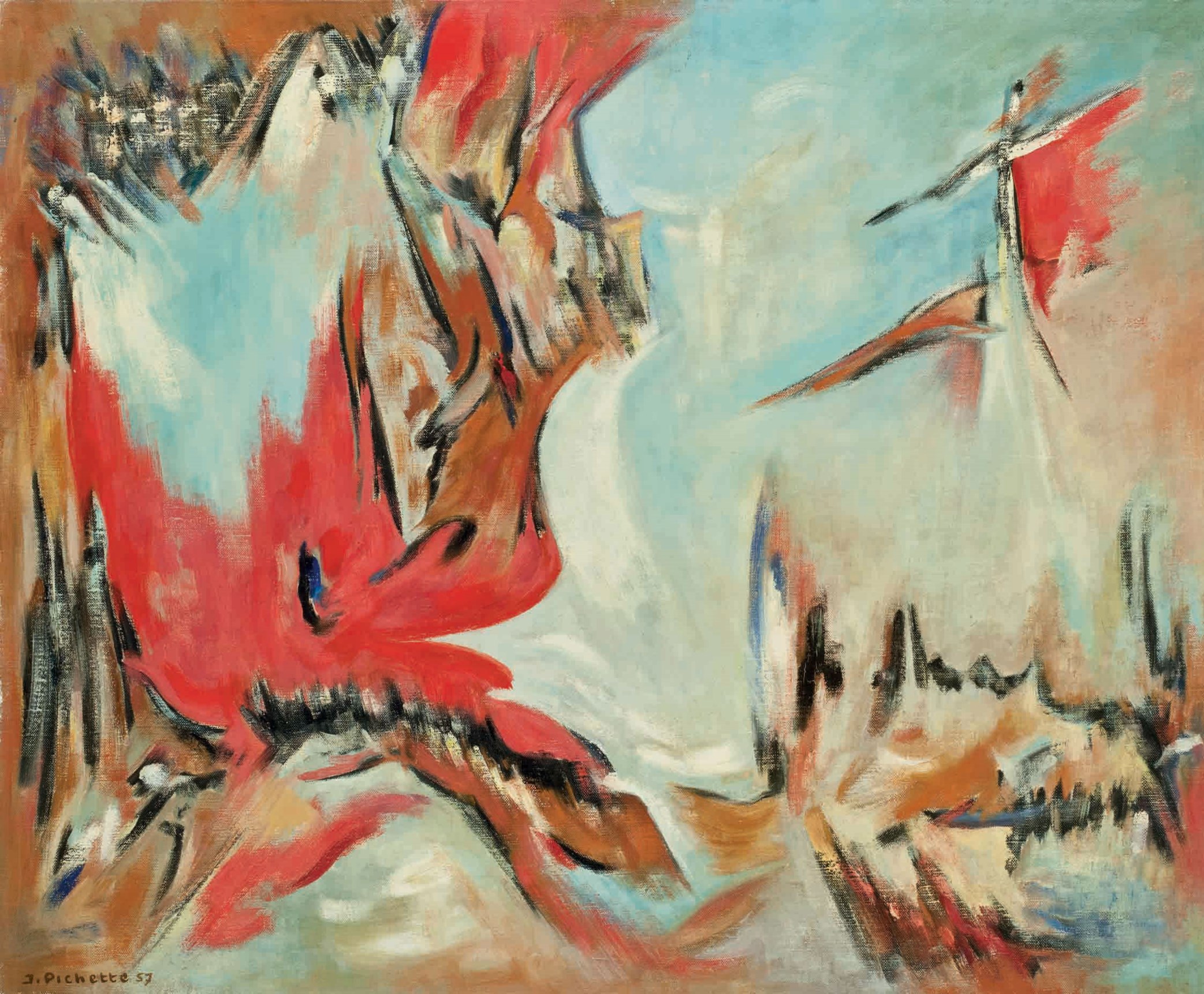 JAMES PICHETTE (1920-1996) , L'antre du poète | Christie's