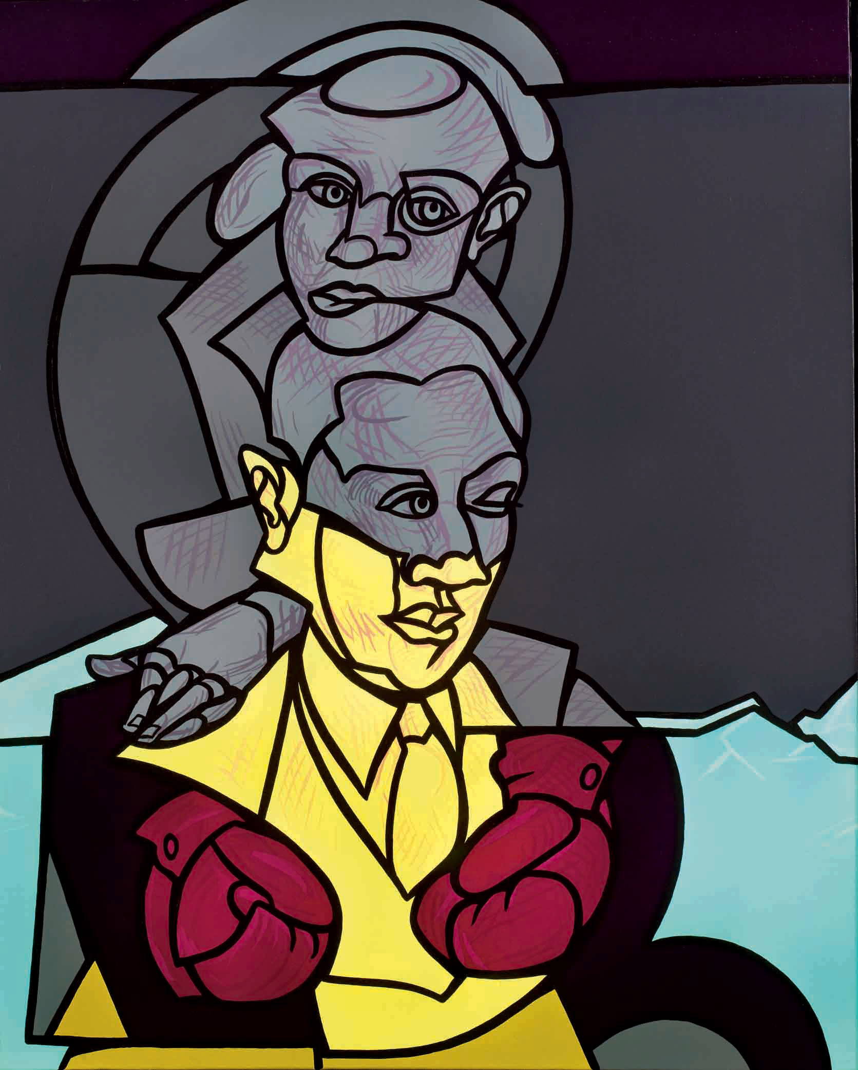 VALERIO ADAMI (NE EN 1935) , Il pittore (la memoria che insegna ...