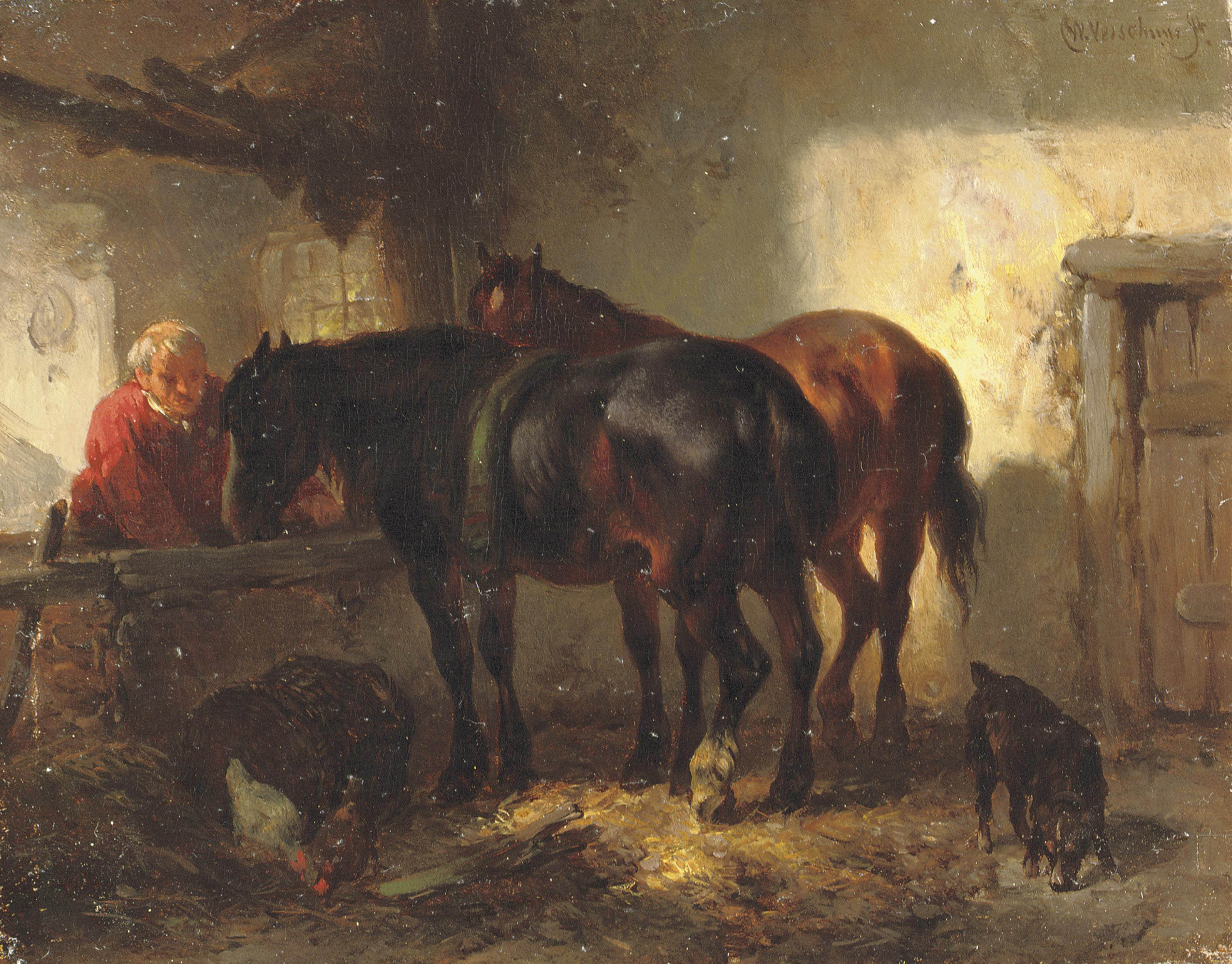Jan Portielje (Amsterdam 1829-1908 Antwerp) and Eugène Remy Maes (Puurs ...
