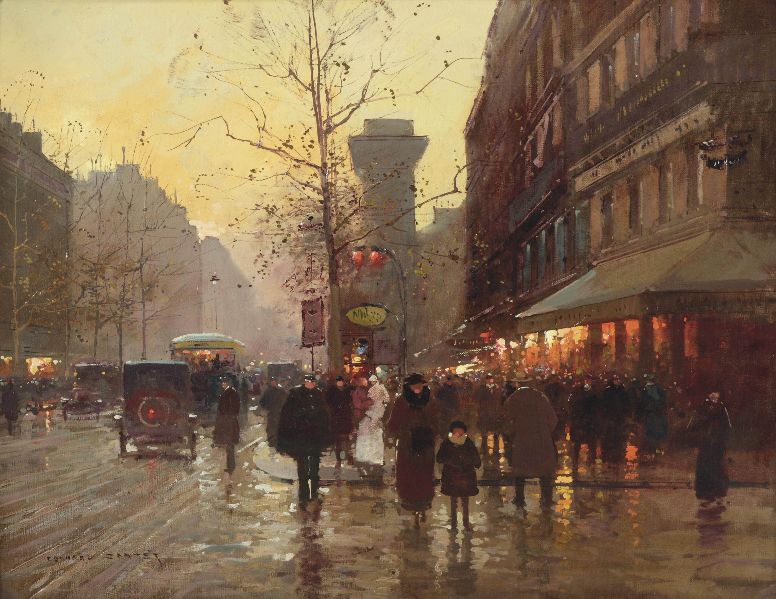 Cattedrale di st . Denis di Edouard Cortes (1882-1969, France ...