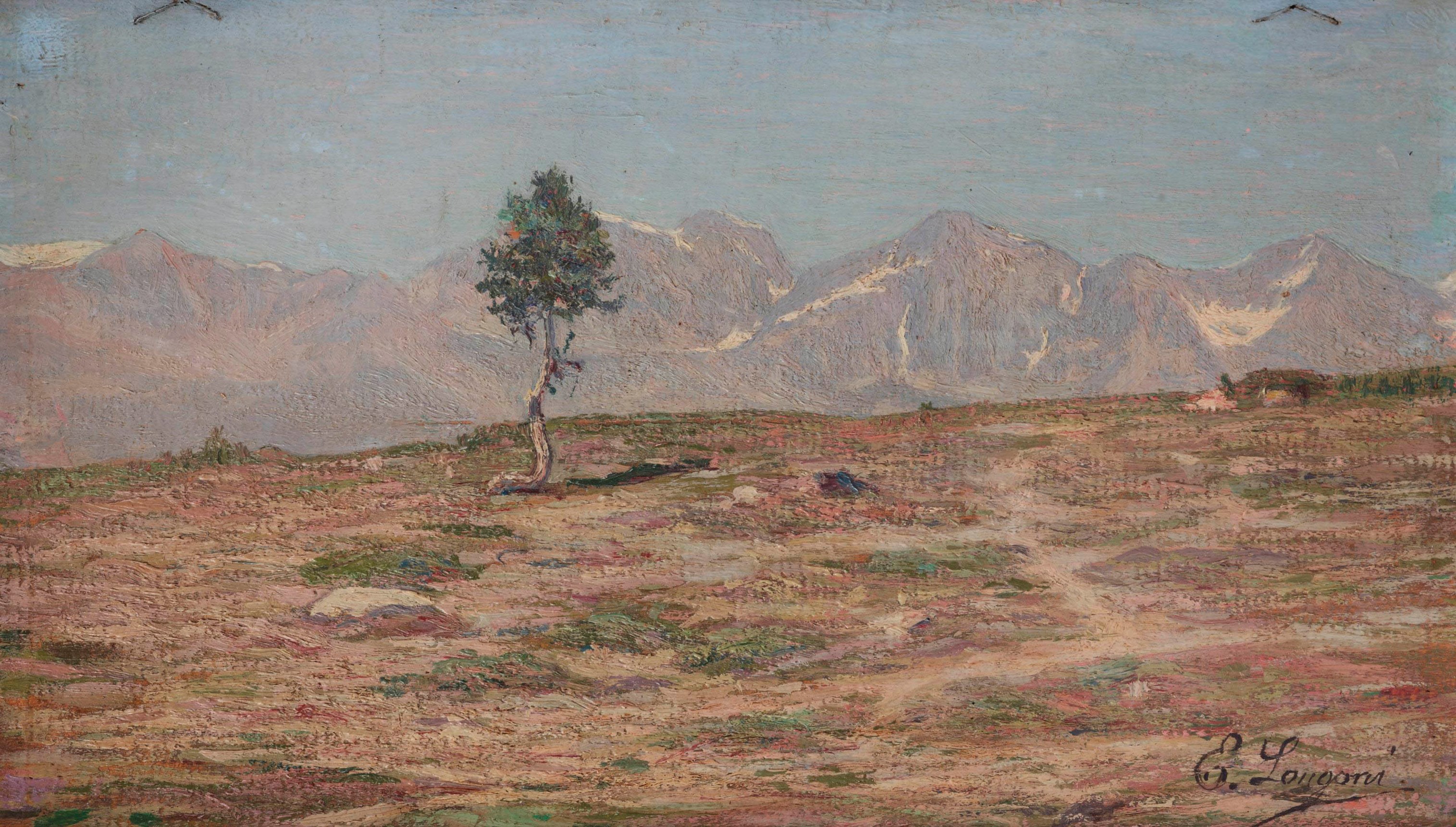 Emilio Longoni (1859-1932) , Mountain landscape | Christie's