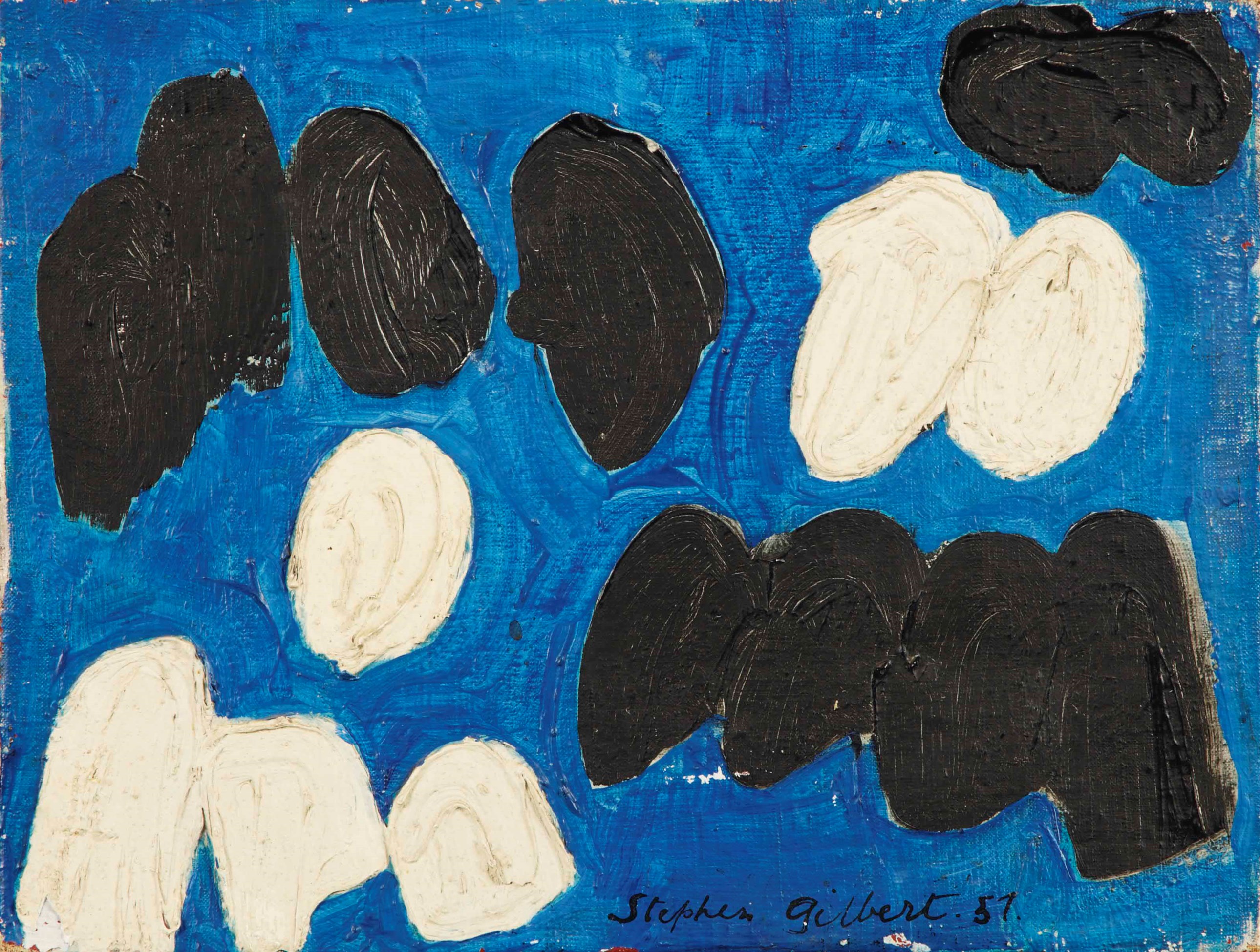 Stephen Gilbert (1910-2007) , Abstract composition (recto and verso ...