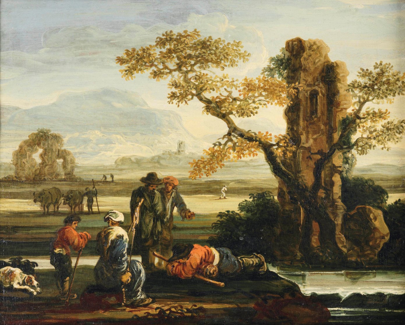 Jan de Momper (Antwerp 1617-after 1684) , An Italianate landscape with ...