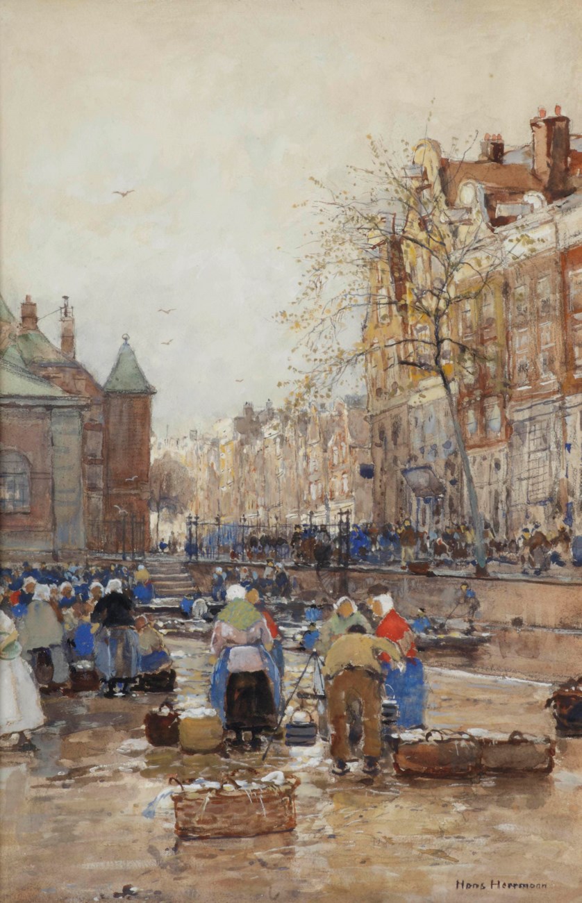 Hans Herrmann (1858-1942) , Activities at the Geldersekade with the ...