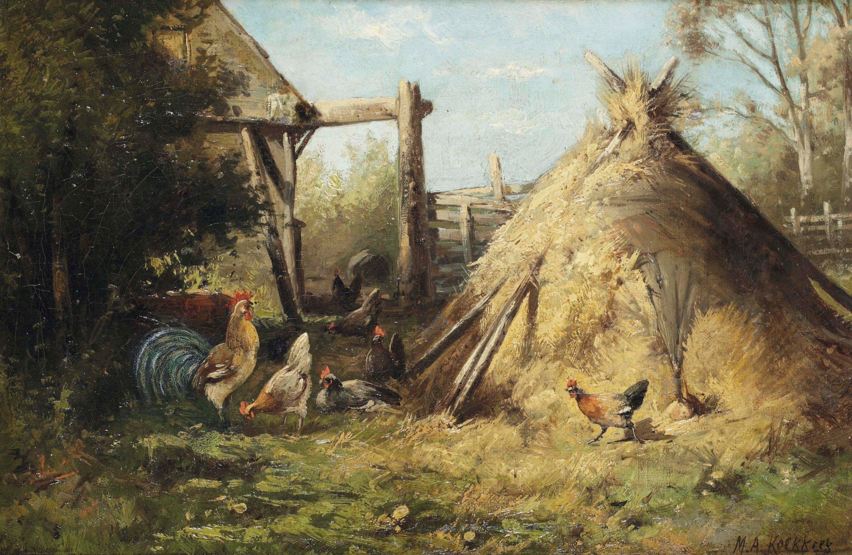 Marinus Adrianus Koekkoek II (Amsterdam 1873-1944) , The call of the ...