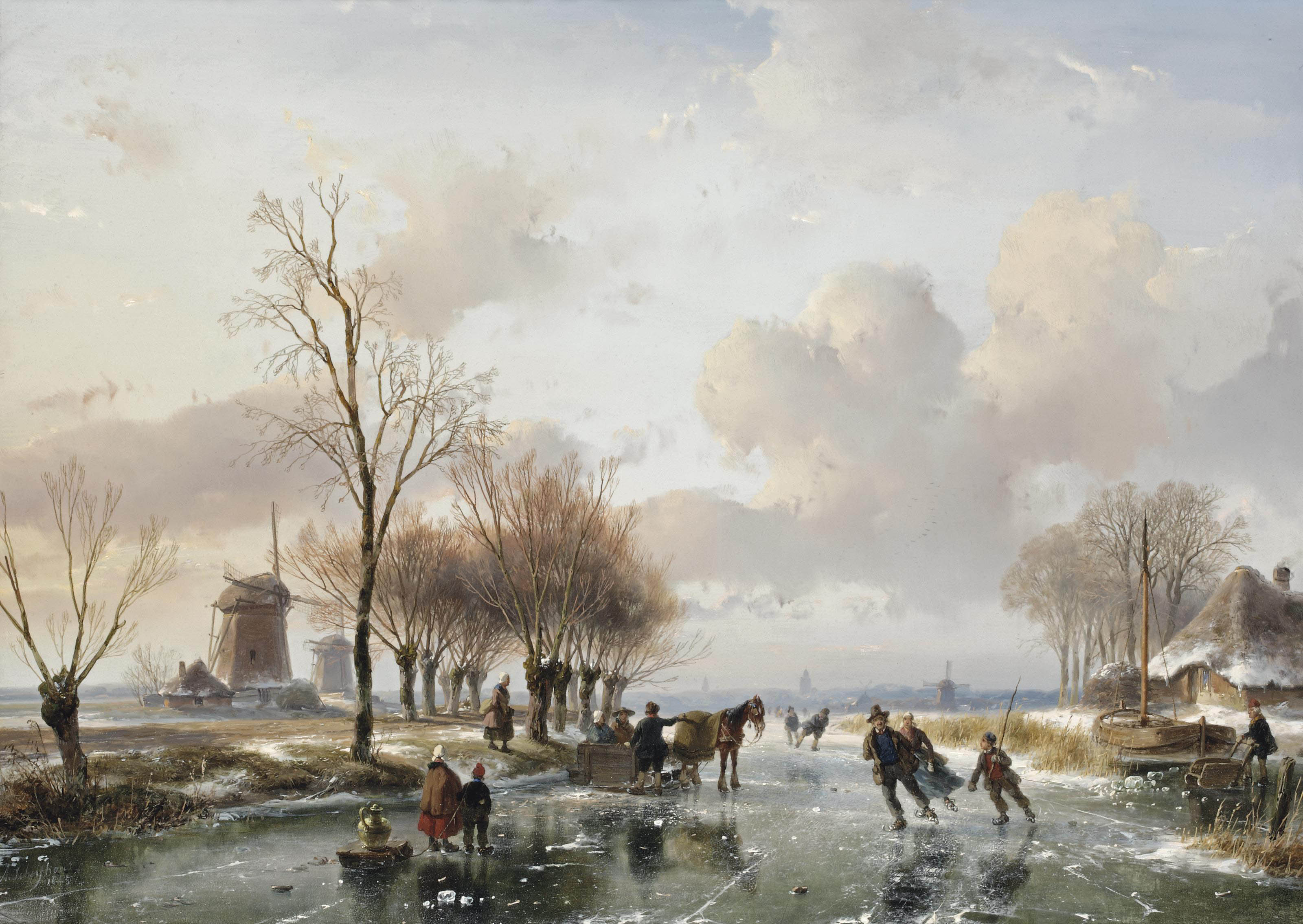 Andreas Schelfhout (The Hague 1787-1870)
