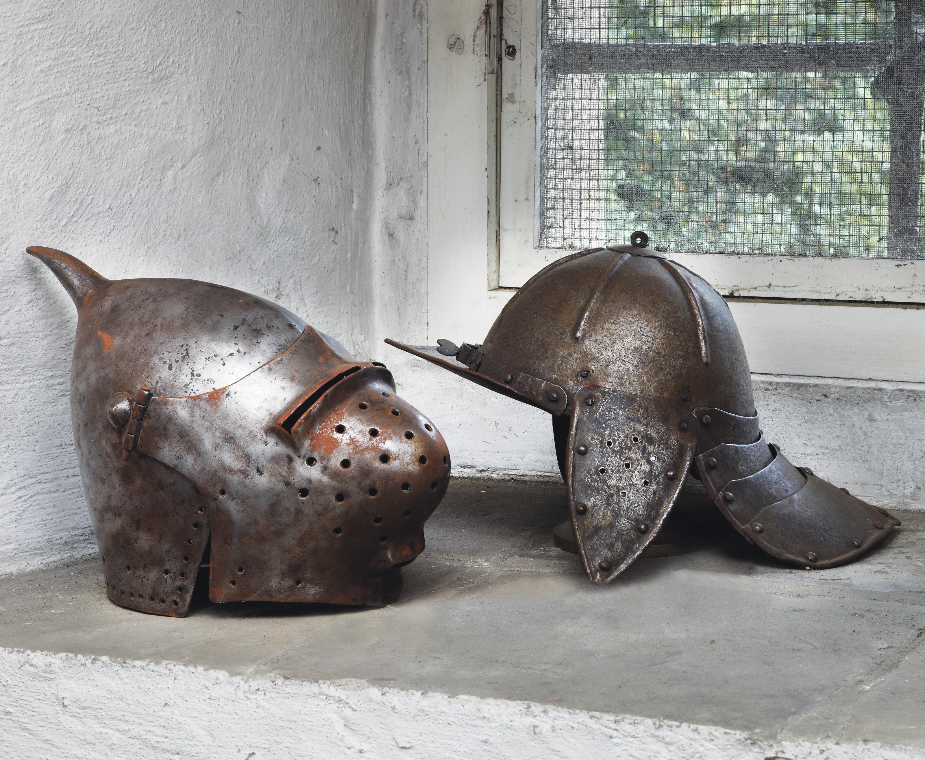 A decorative bascinet in 14th century style , 19TH CENTURY | Christie's