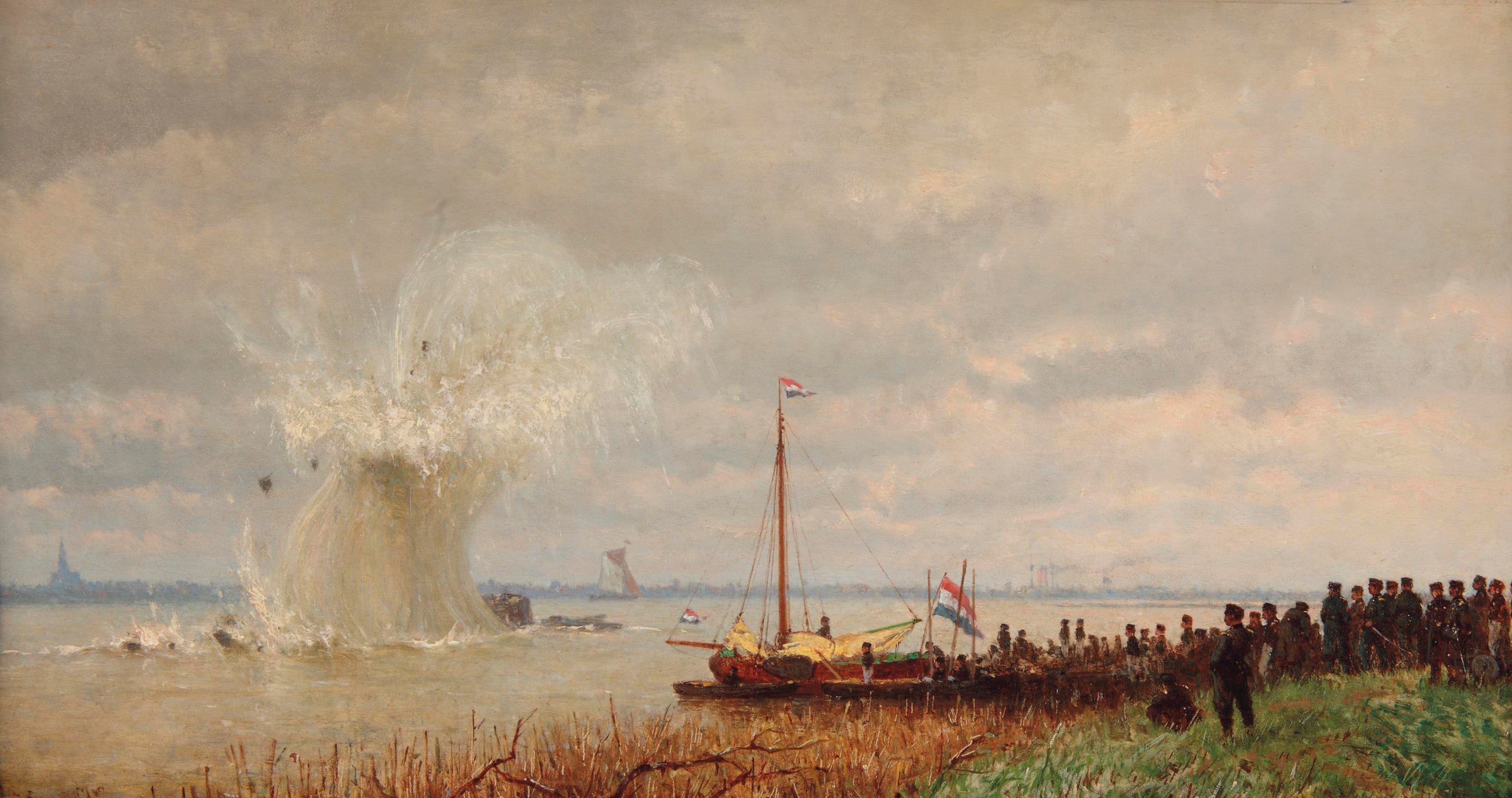 Johan Conrad Greive (Amsterdam 1837-1891) , The military exercise ...