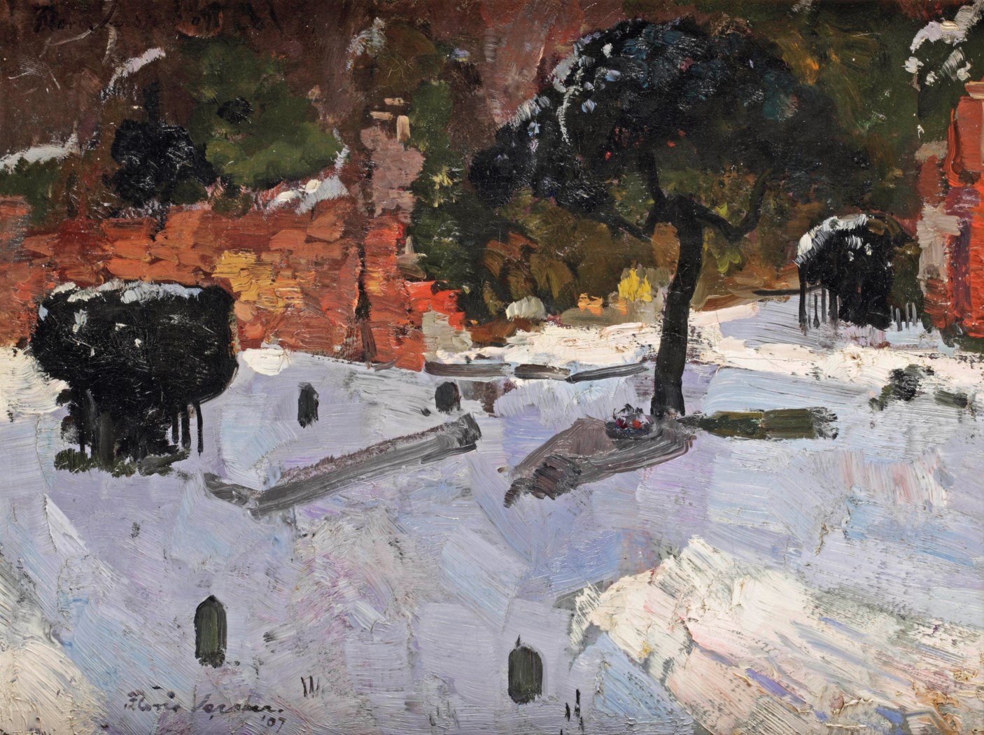 Floris Verster (1861-1927) , Kerkhof te Warmond | Christie's