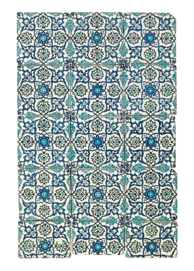 A DAMASCUS TILE PANEL
