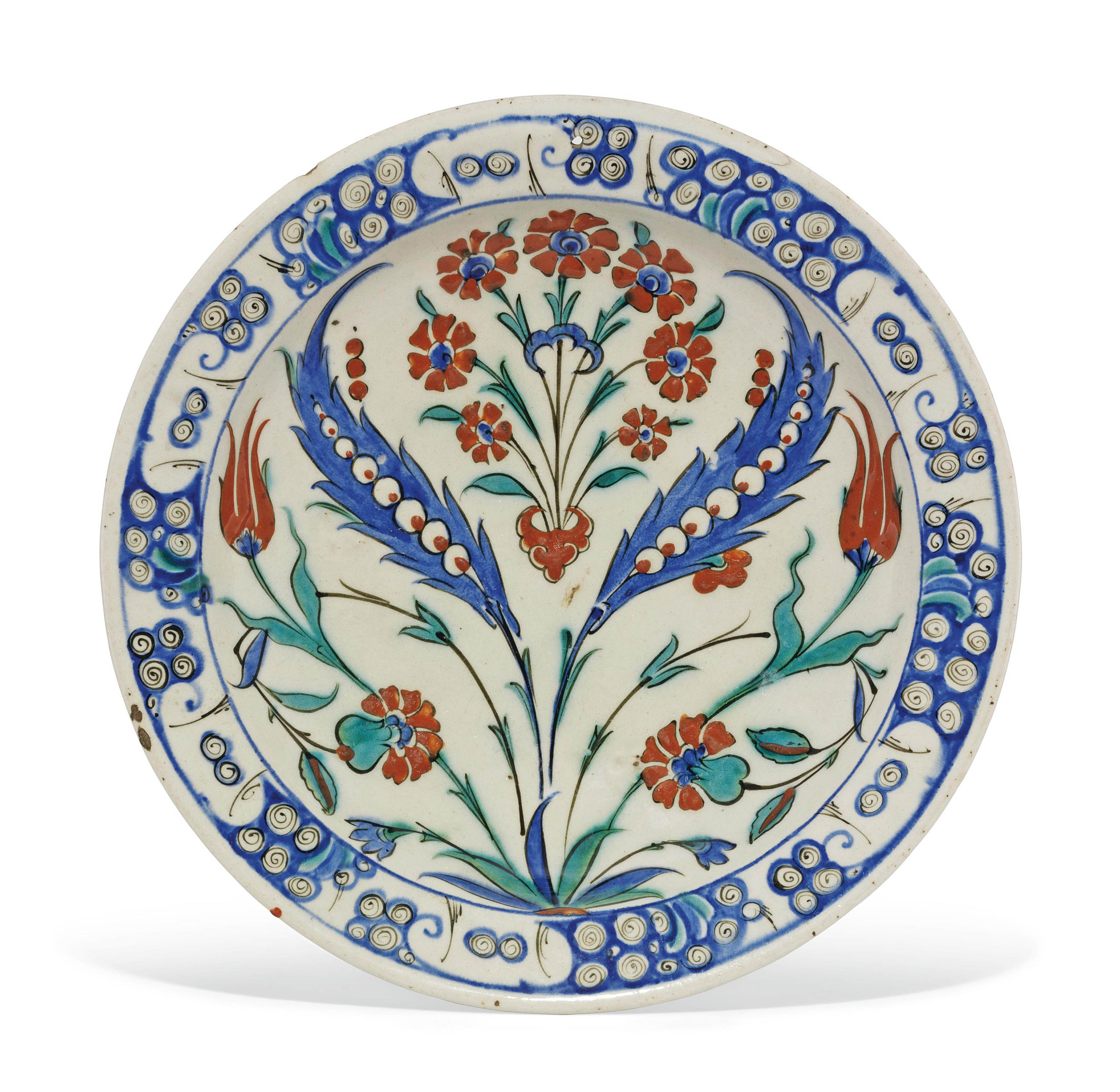 AN IZNIK POTTERY JUG , OTTOMAN TURKEY, CIRCA 1580 | Christie's