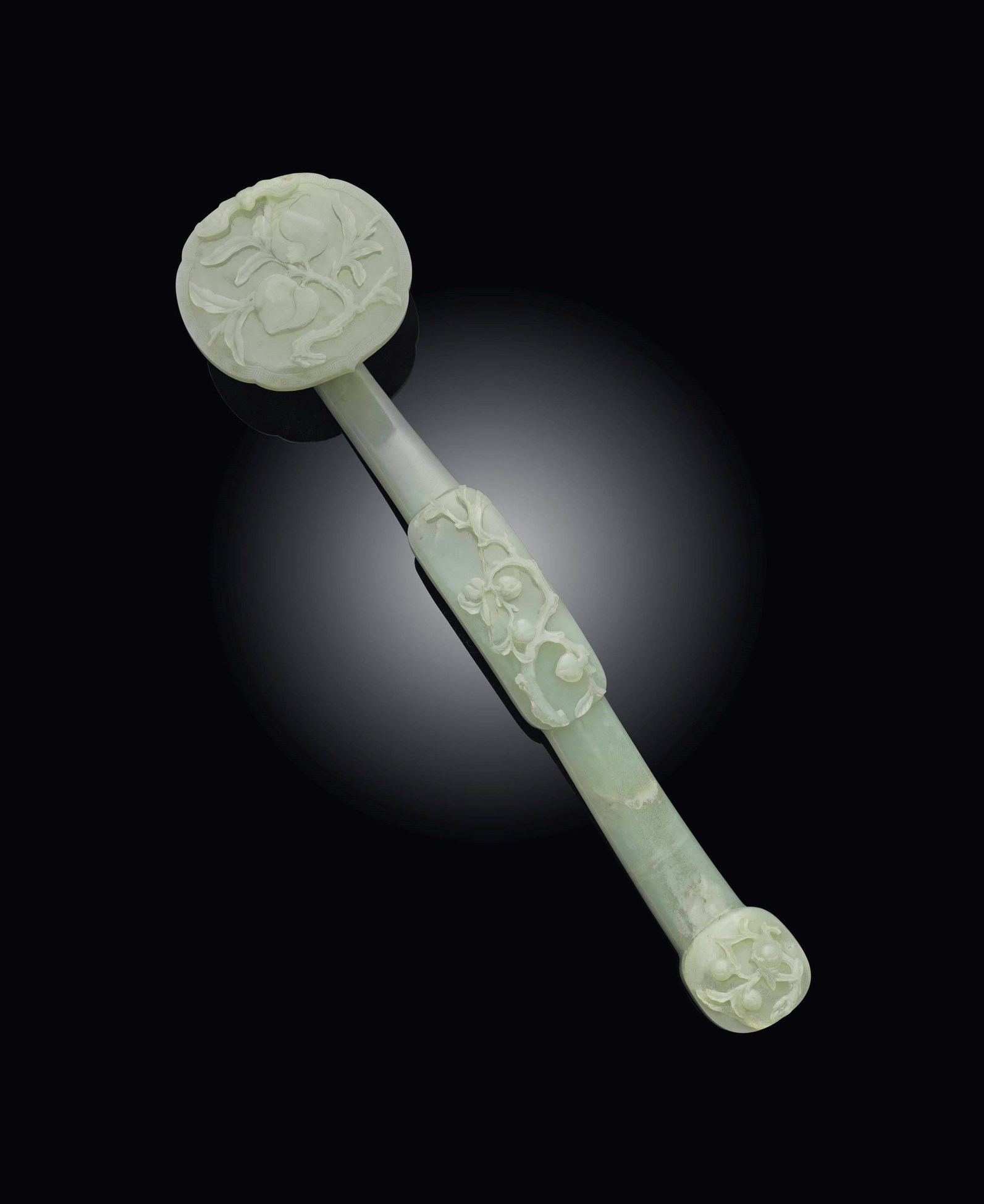 A PALE CELADON JADE RUYI SCEPTRE , JIAQING PERIOD (1796-1820) | Christie's