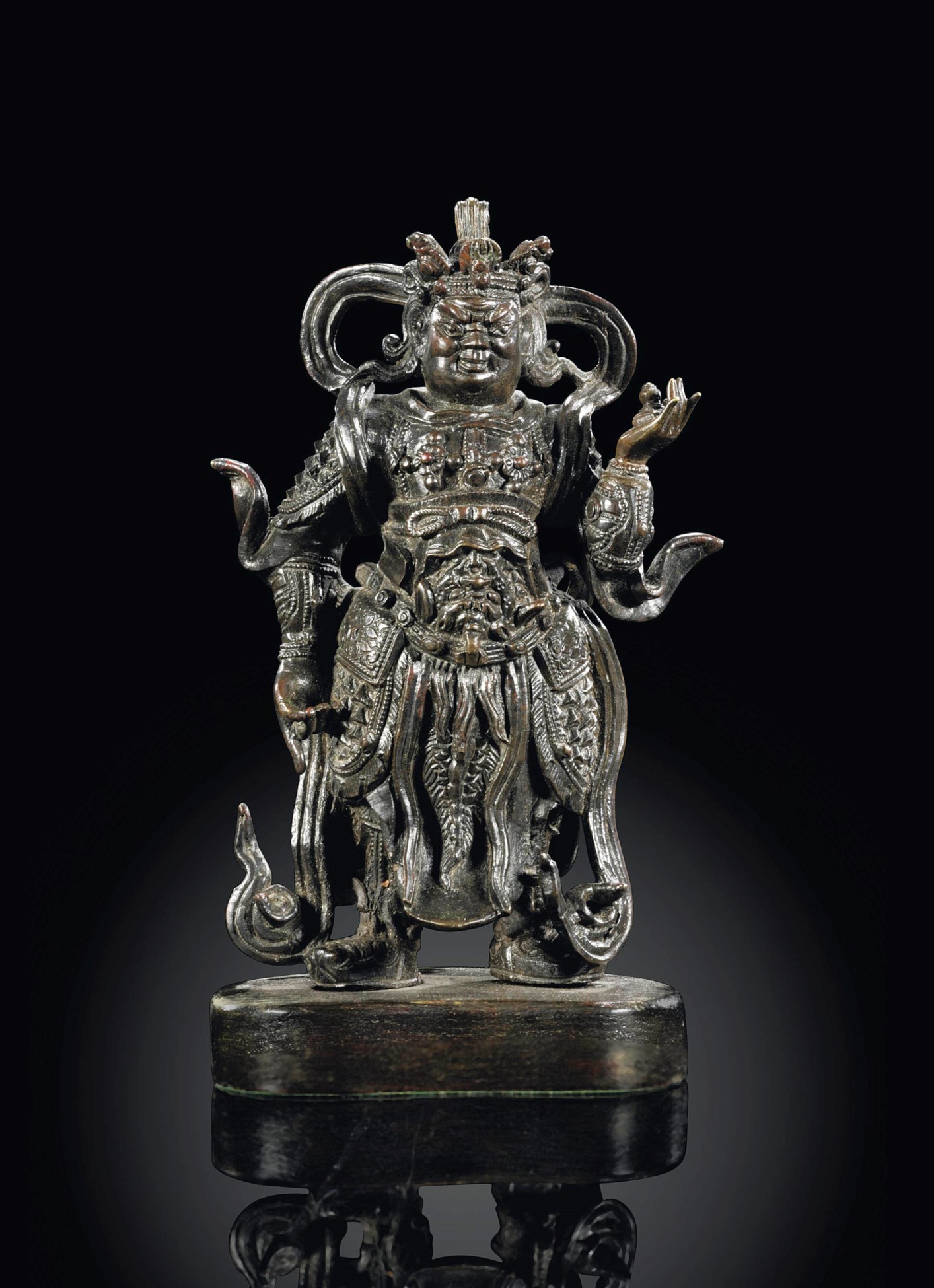 A BRONZE MODEL OF A GUARDIAN FIGURE , 17TH CENTURY | Christie's