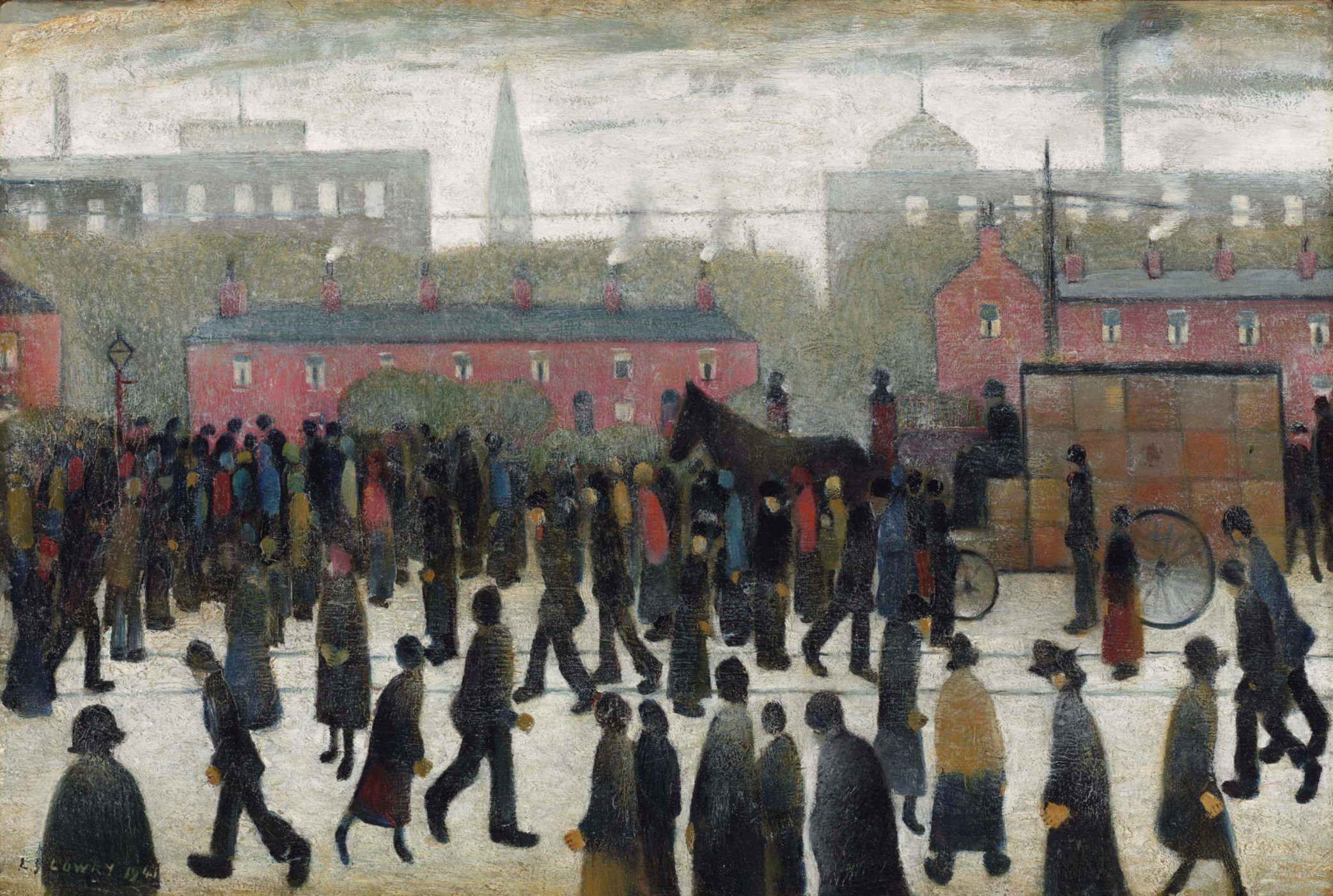 Laurence Stephen Lowry, R.A. (1887-1976) , The Old Horse Ambulance ...