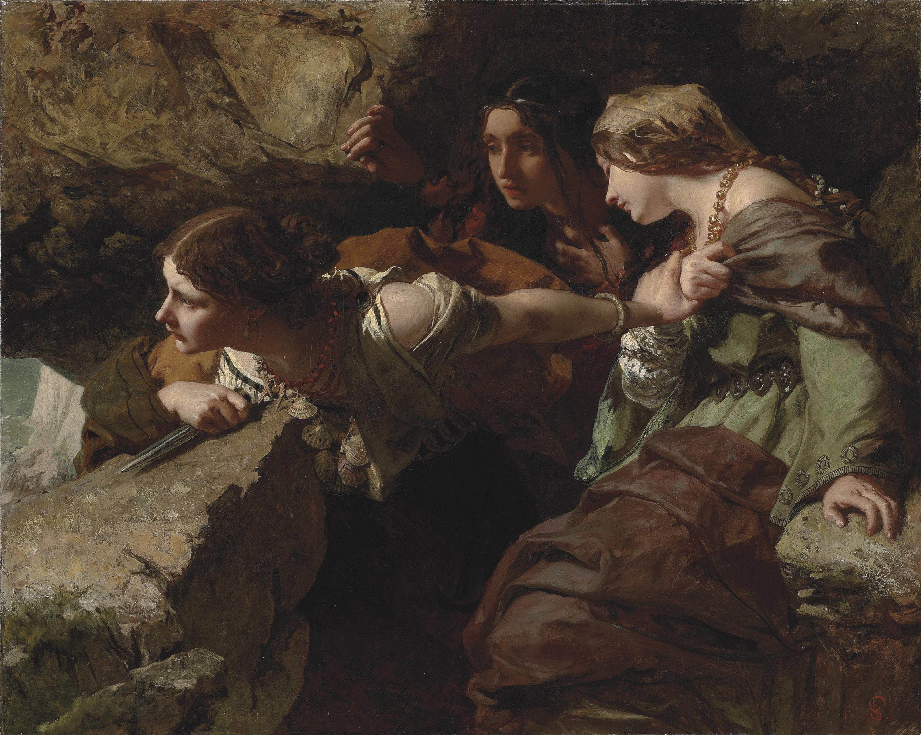 James Sant, R.A., C.V.O. (1820-1916) , Courage, Anxiety and Despair ...