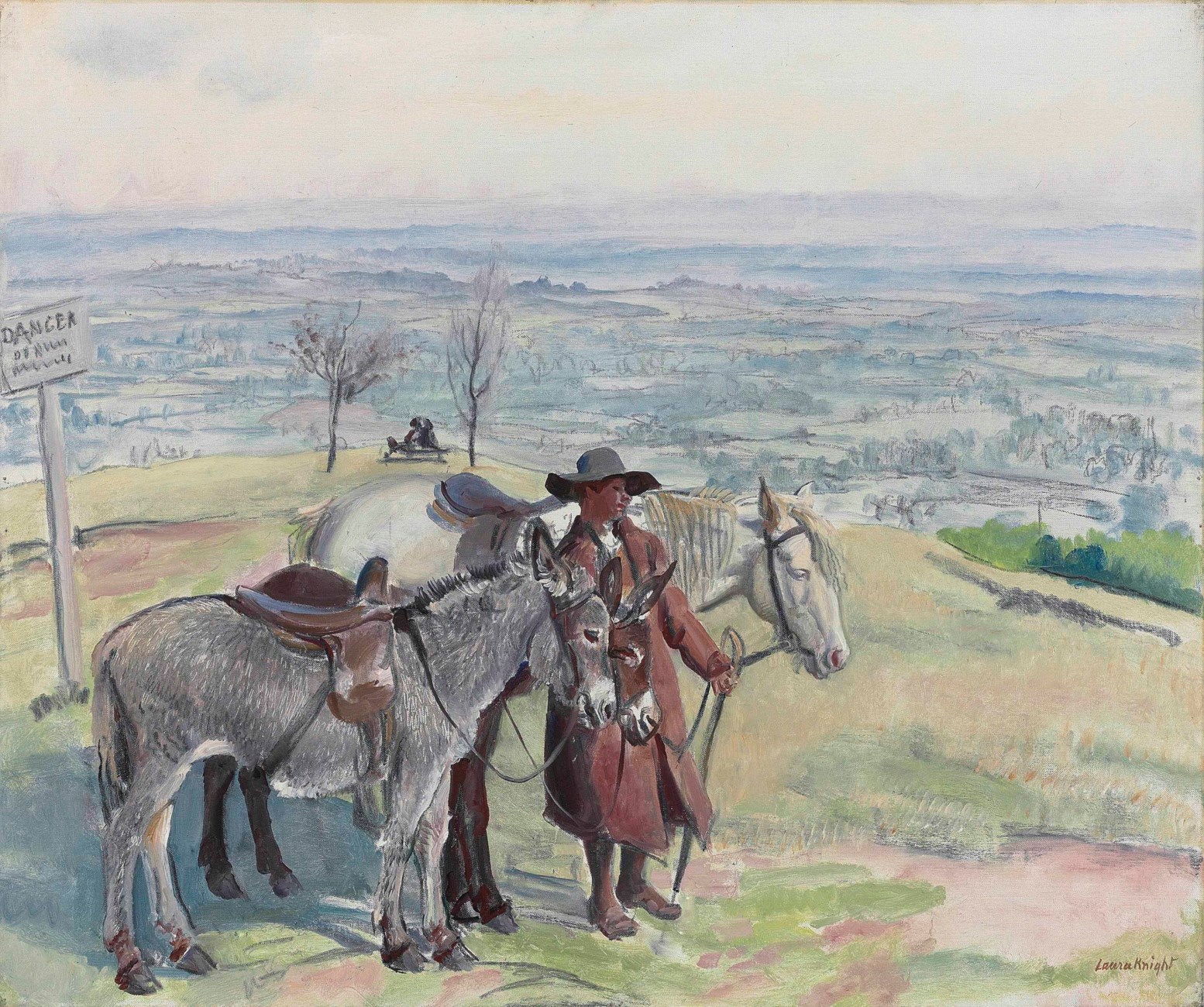 Dame Laura Knight, R.A., R.W.S. (1877-1970) , On the hill top | Christie's