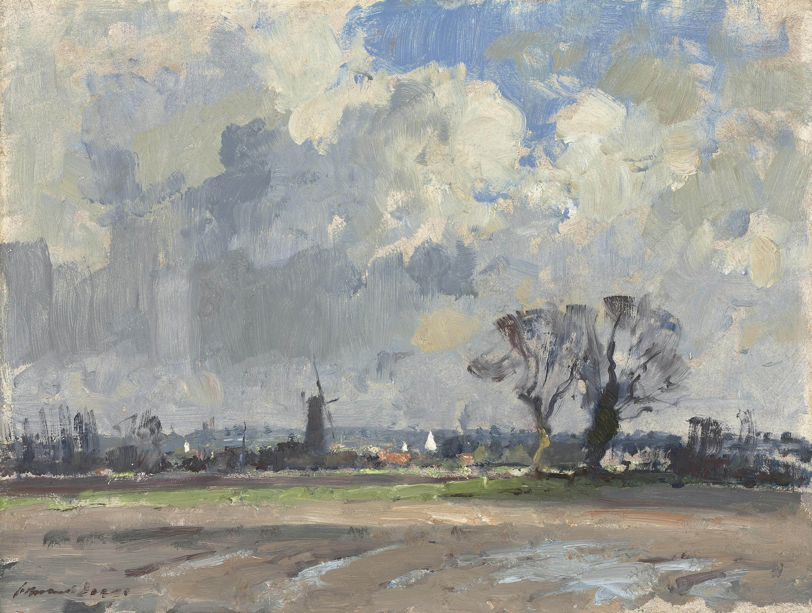 Edward Seago, R.W.S., R.B.A. (1910-1974) , Potter Heigham, Norfolk ...