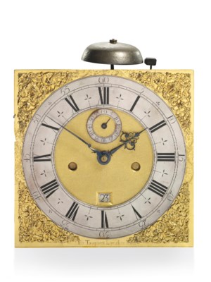 A WILLIAM III WALNUT STRIKING MONTH-GOING LONGCASE CLOCK , THOMAS ...