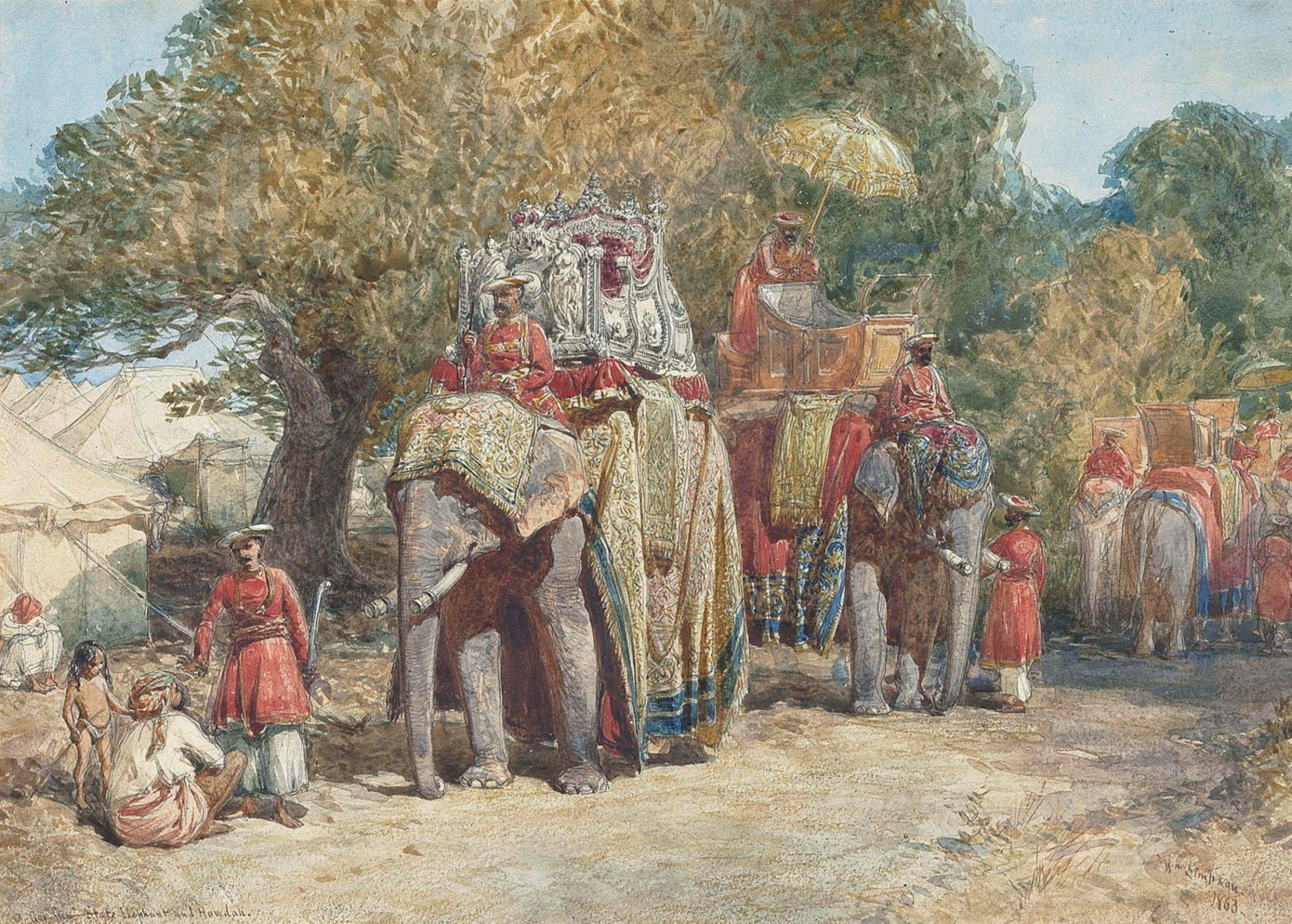 William Simpson (British, 1823-1899) , The Governor-General's silver ...